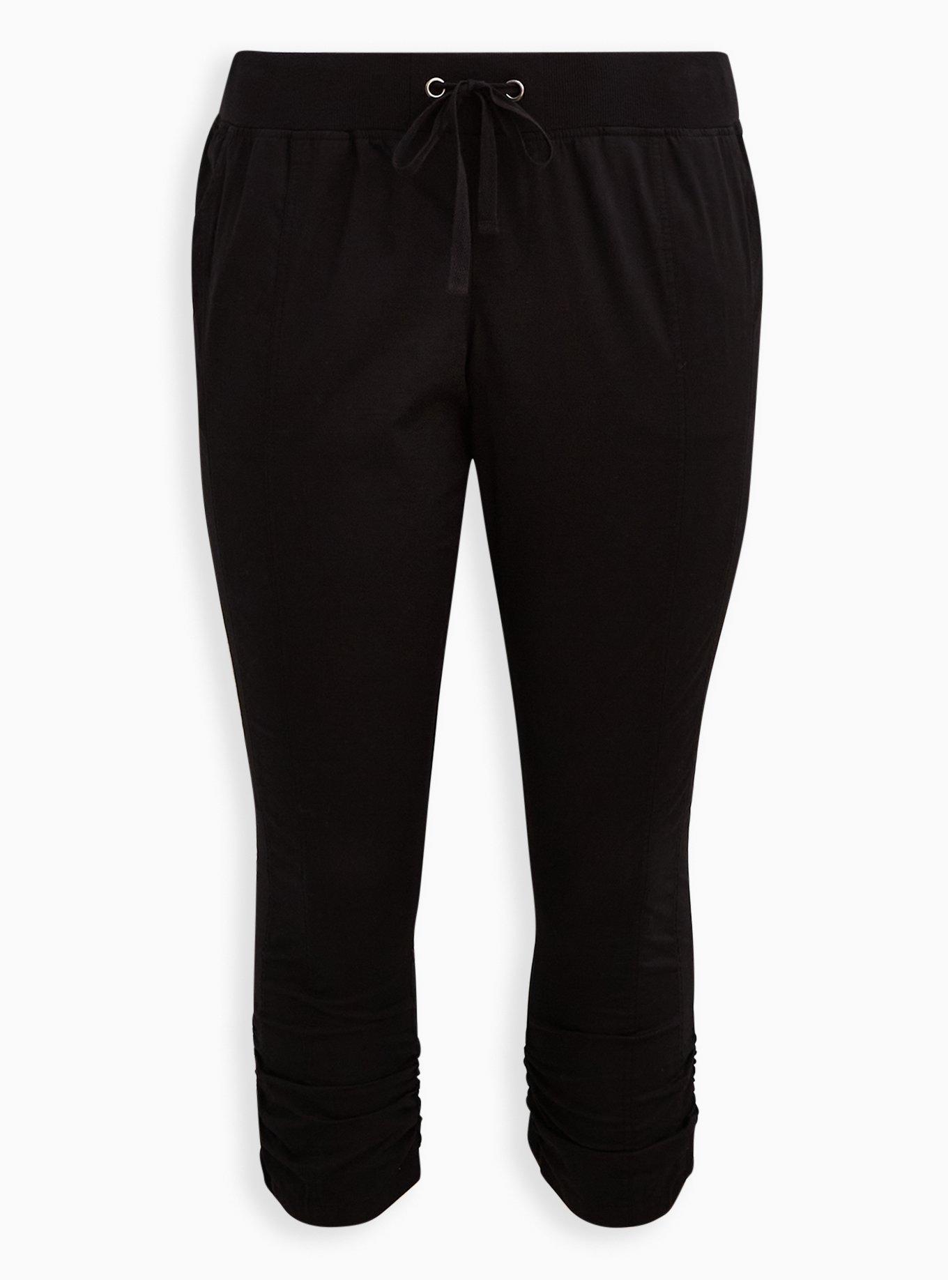 Plus Size - Crop Pull-On Skinny Stretch Poplin Mid-Rise Pant - Torrid
