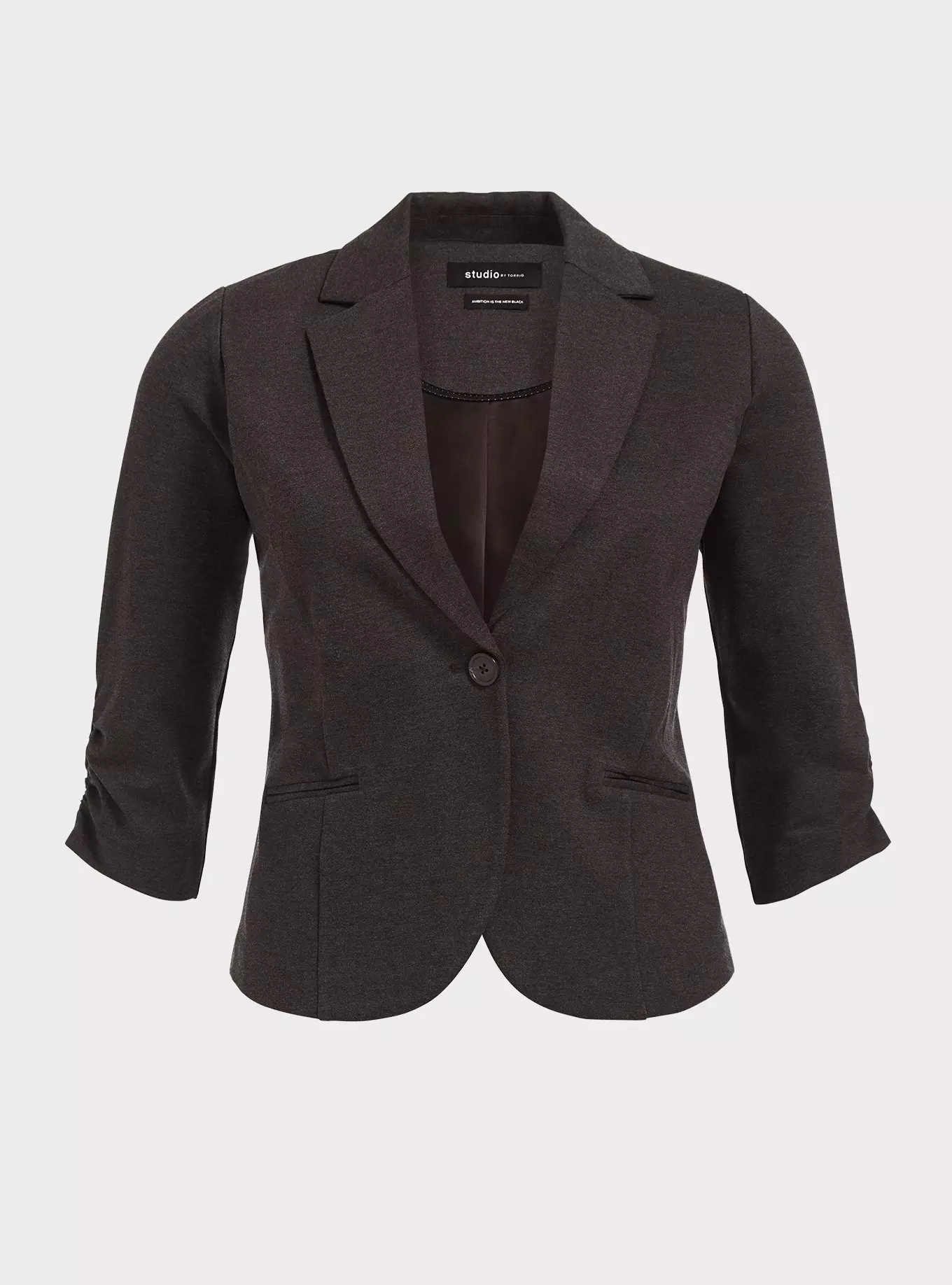 Plus Size - Studio Ponte Tailored Fit Blazer - Torrid Plus Size - Studio Ponte Tailored Fit Blazer - Torrid