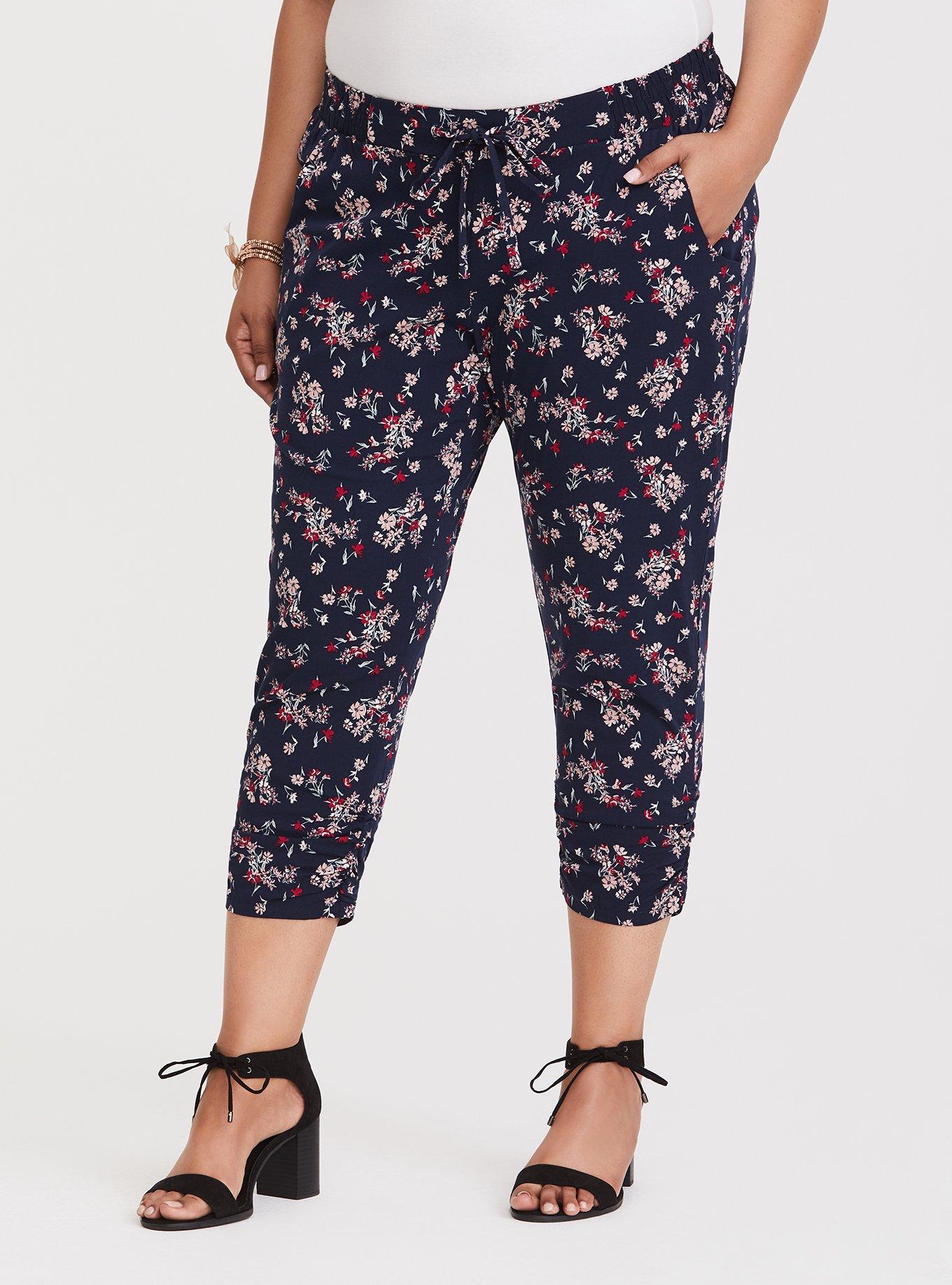 Plus Size - Crop Challis Pant - Torrid