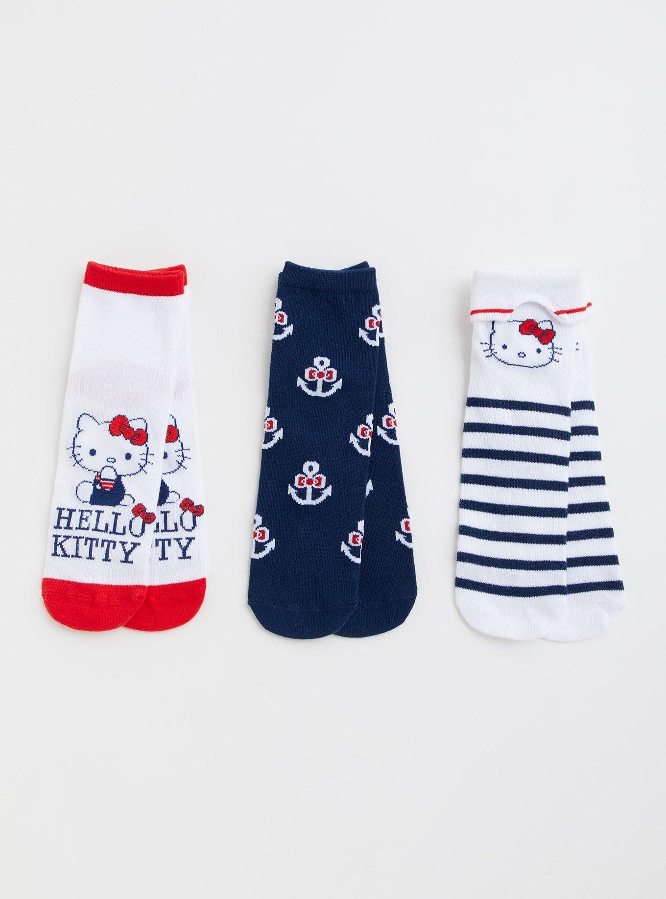Plus Size - Hello Kitty Ankle Socks - Pack of 3 - Torrid
