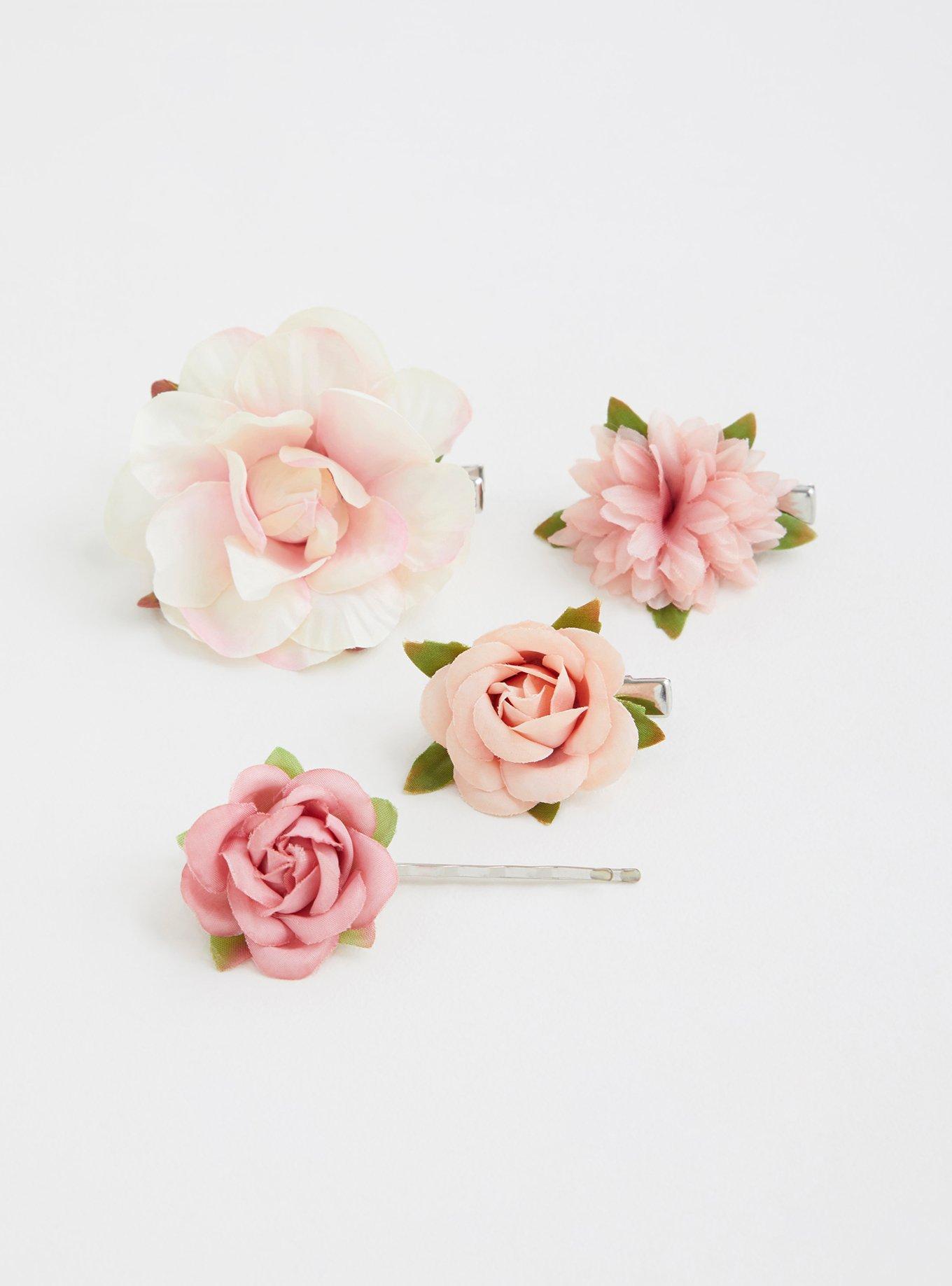 Plus Size - Rosette Hair Clip - Set of 4 - Torrid