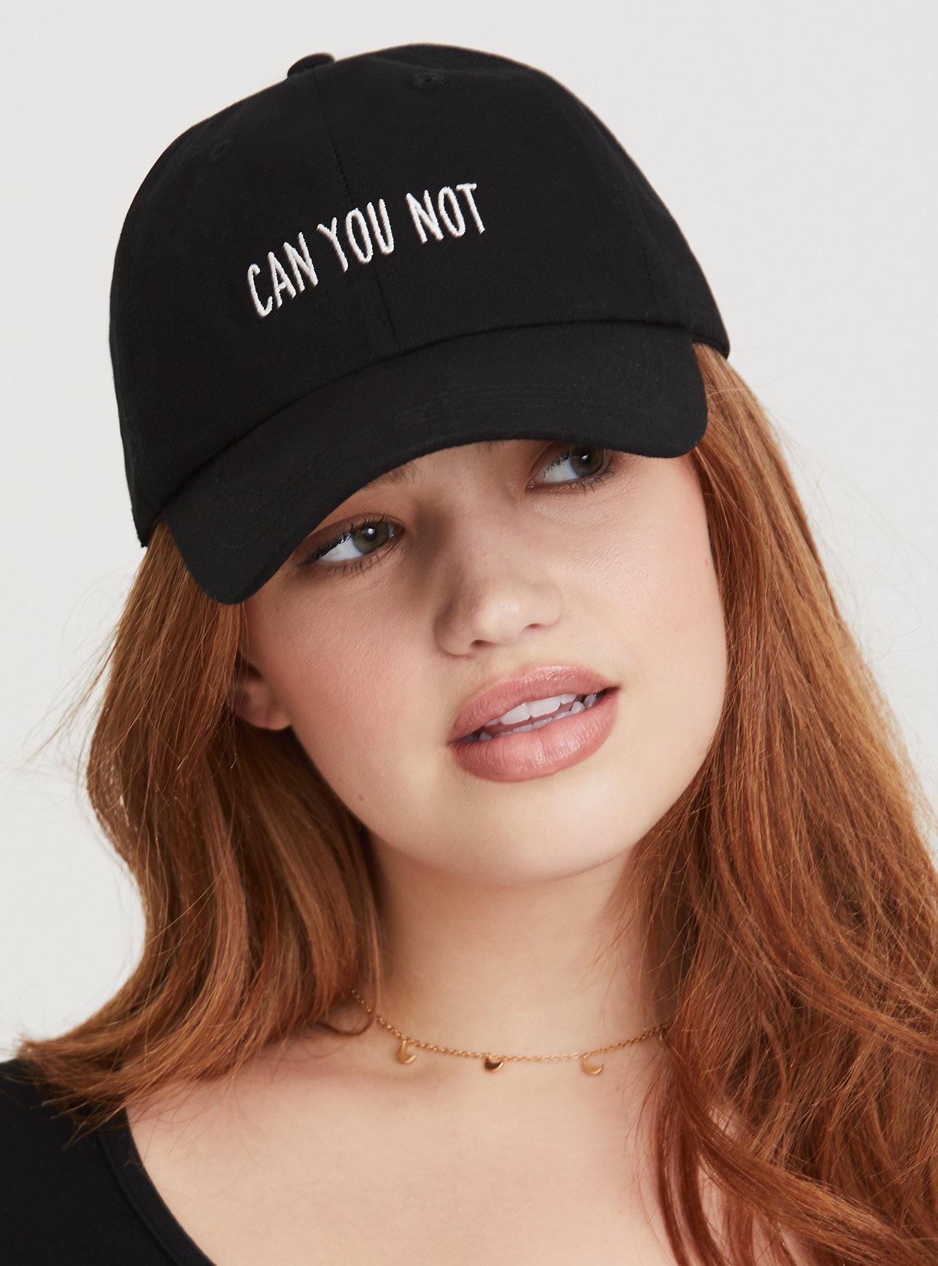 Plus Size - Black 'Can You Not' Dad Hat - Torrid