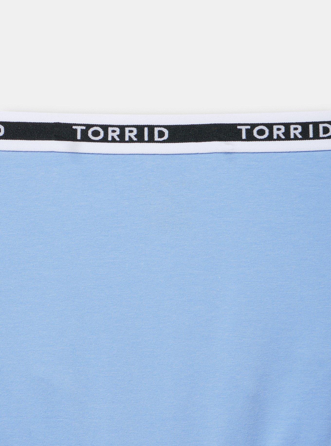 Plus Size - Cotton Mid-Rise Brief Logo Panty - Torrid