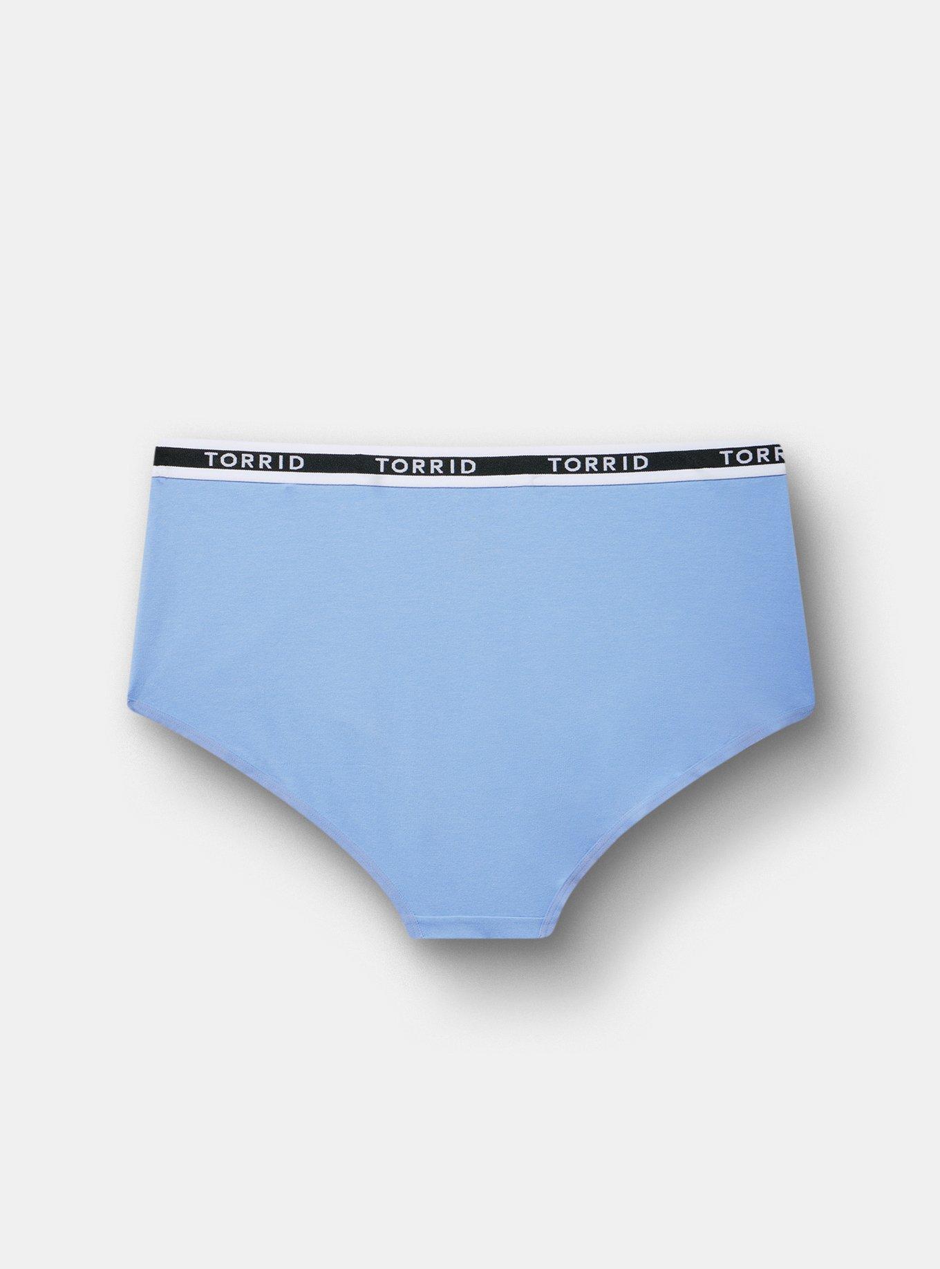Plus Size - Cotton Mid-Rise Brief Logo Panty - Torrid