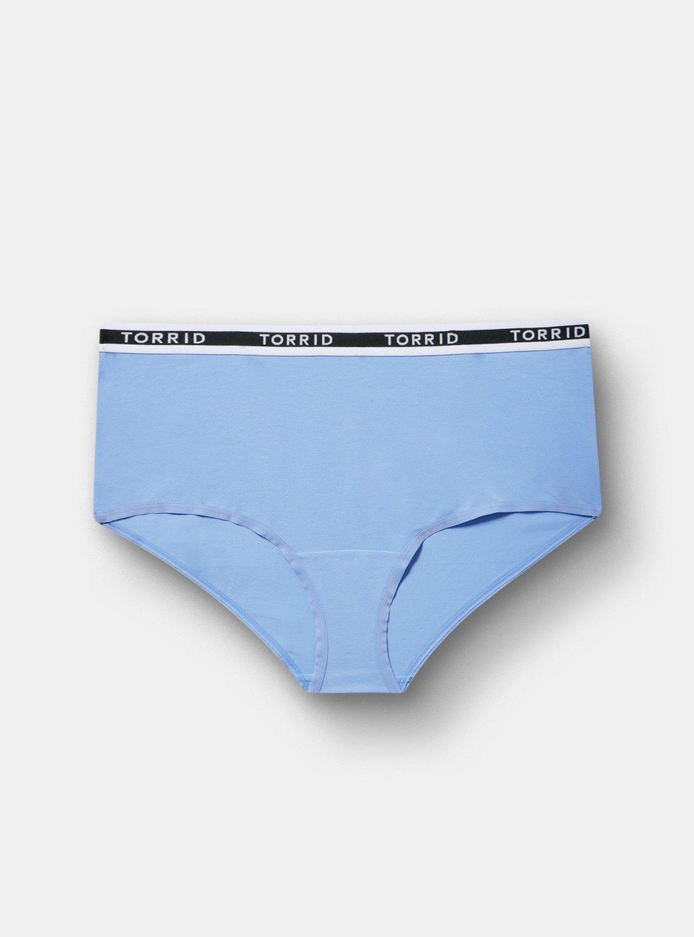 Plus Size - Cotton Mid-Rise Brief Logo Panty - Torrid