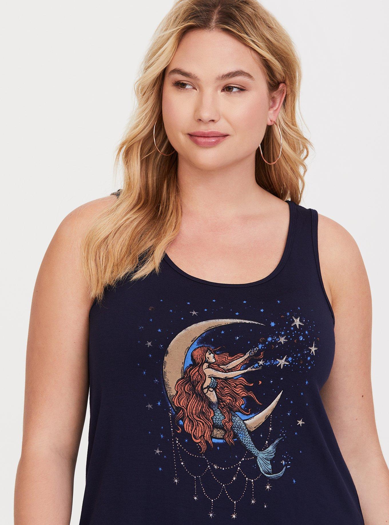 Plus Size - Navy Mermaid Tank - Torrid