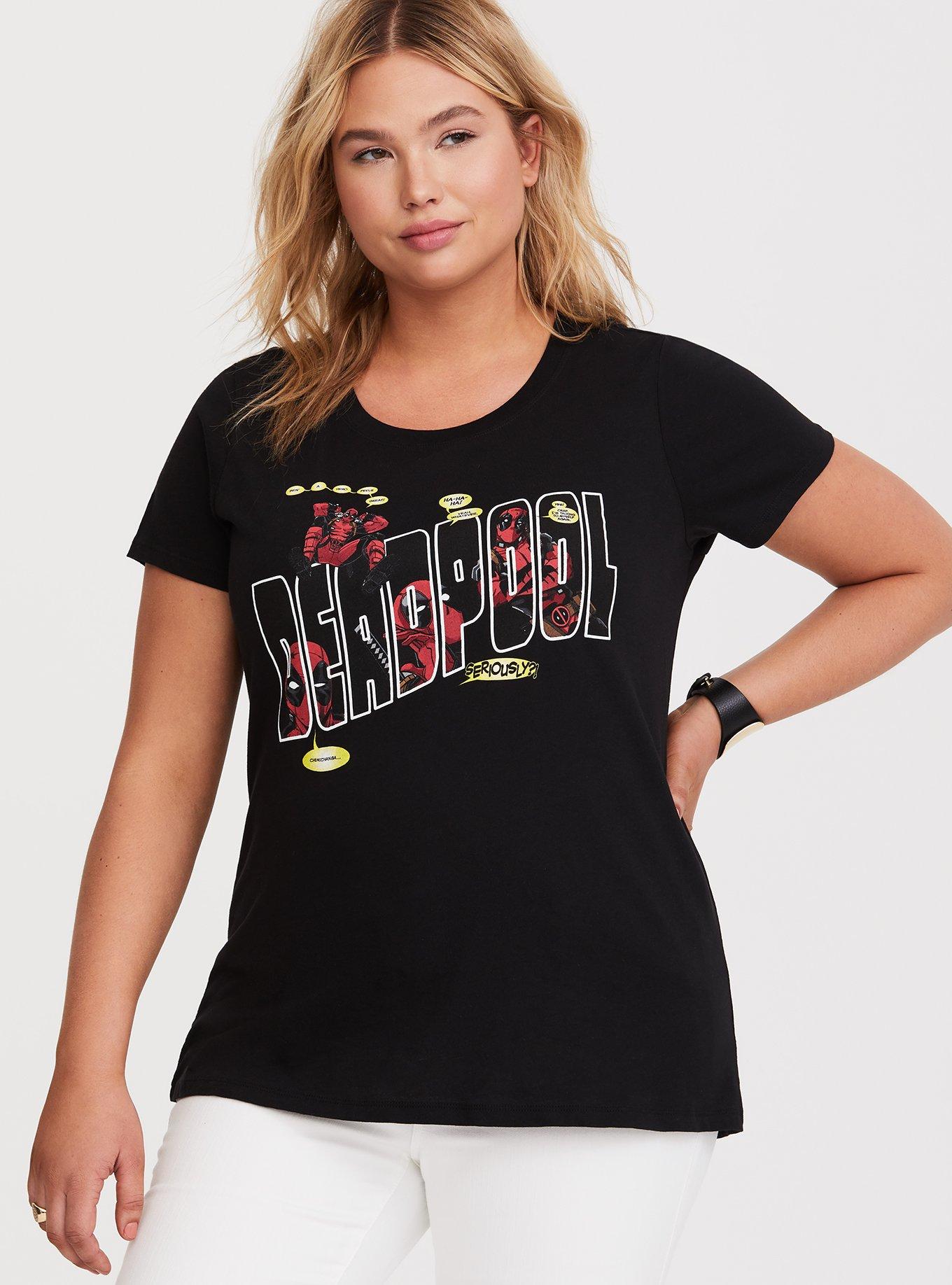 Plus Size - Marvel Deadpool Crew Fitted Tee - Torrid
