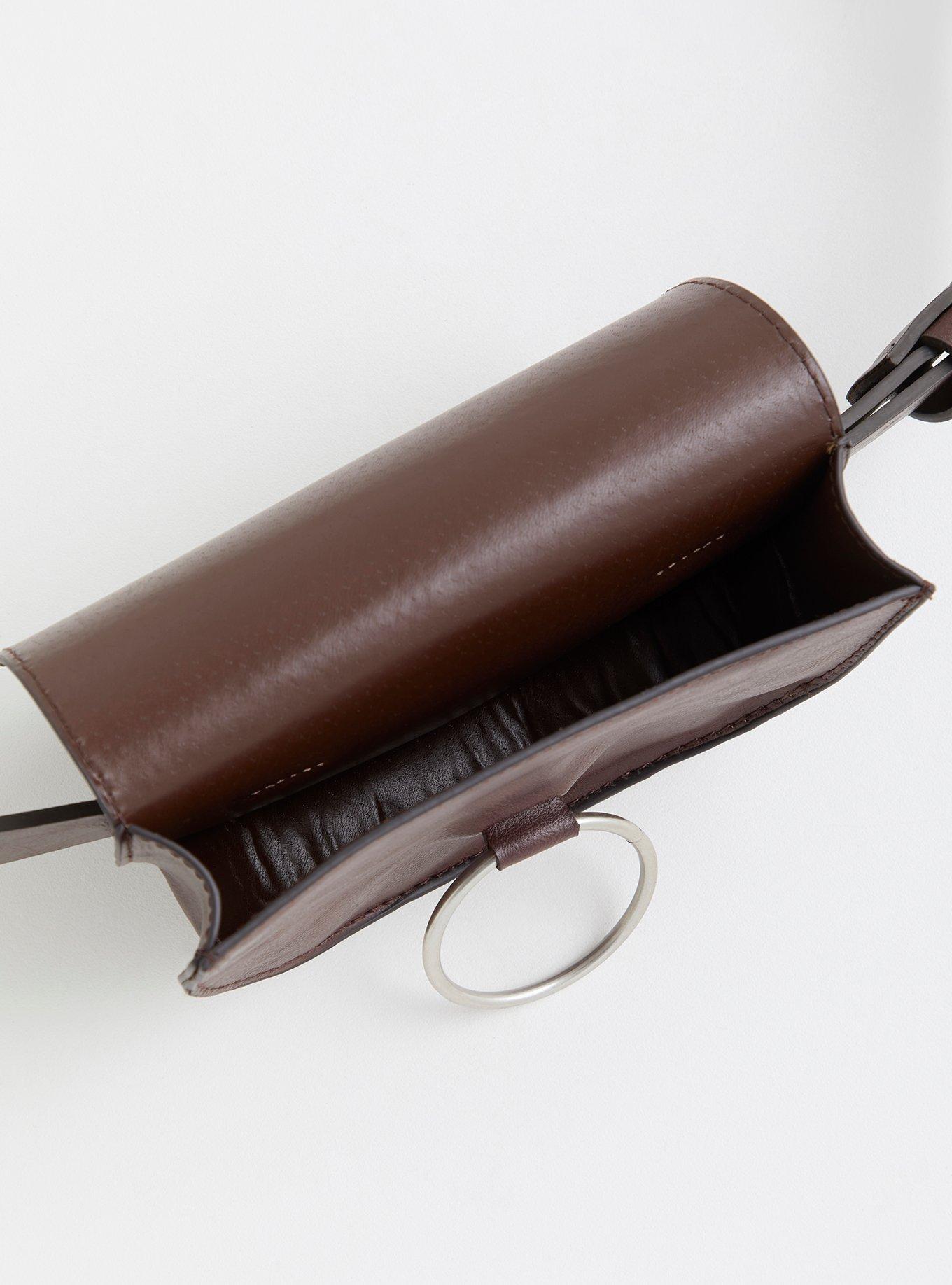 Plus Size - Brown Faux Leather O-Ring Belt Bag - Torrid