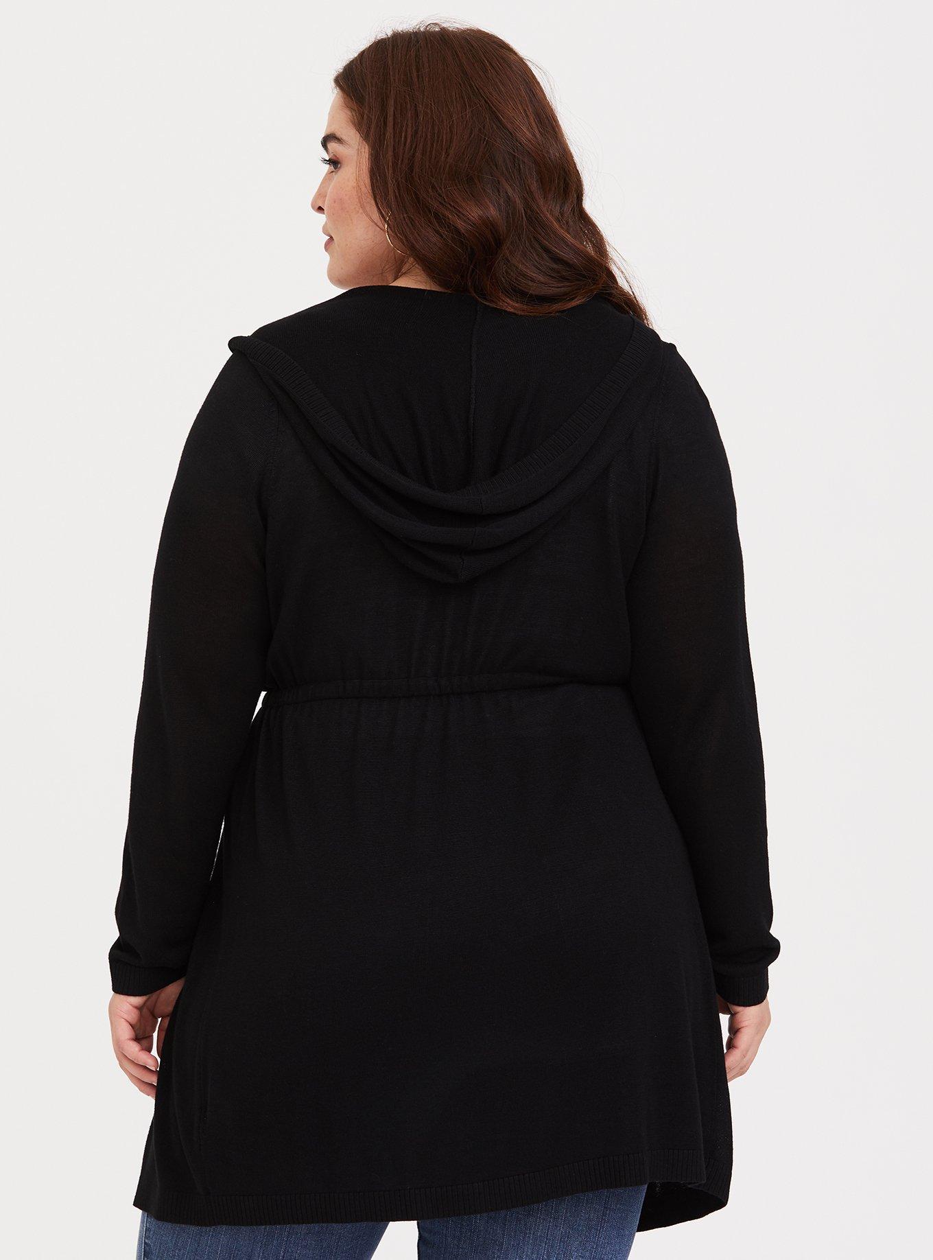 Plus Size - Anorak Hooded Cinch Waist Sweater - Torrid