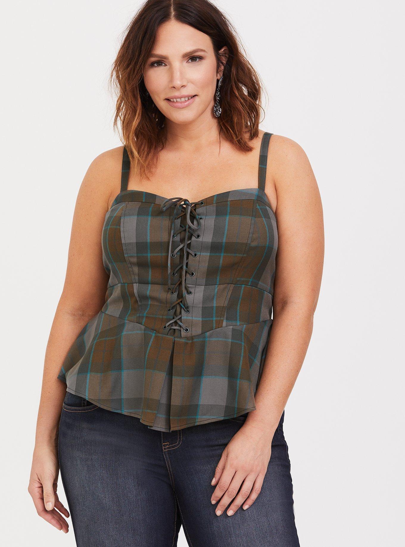 Plus Size - Outlander Mackenzie Tartan Corset - Torrid