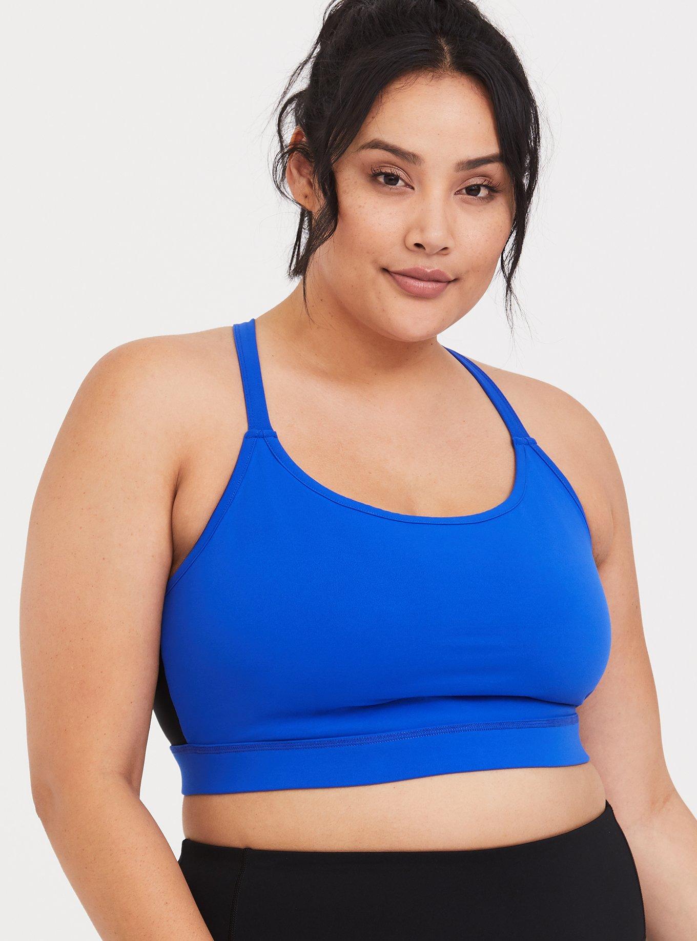 Plus Size - Blue 2fer Active Stretch Tank & Sports Bra - Torrid
