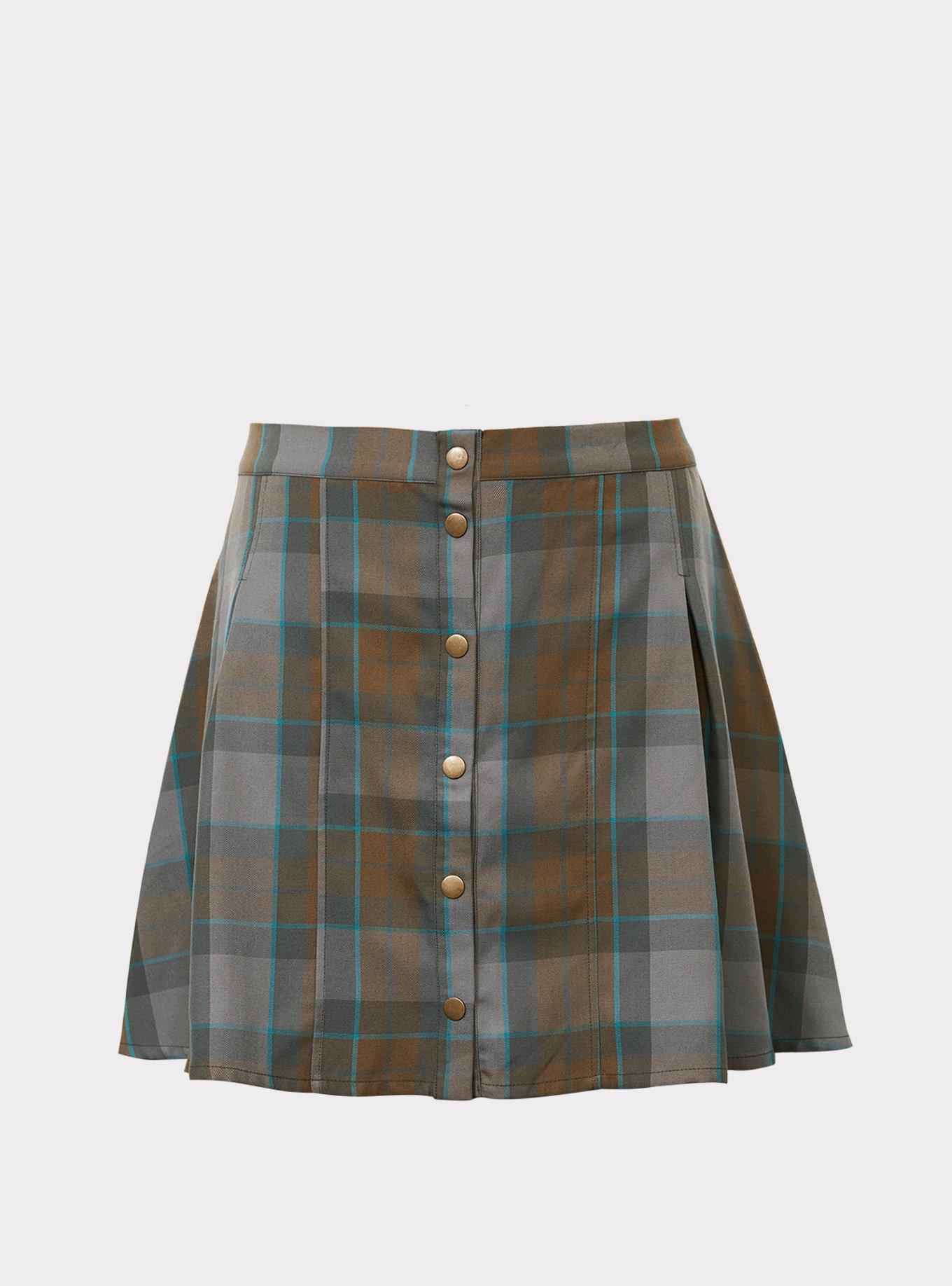 Plus Size - Outlander Mackenzie Plaid Mini Skirt - Torrid