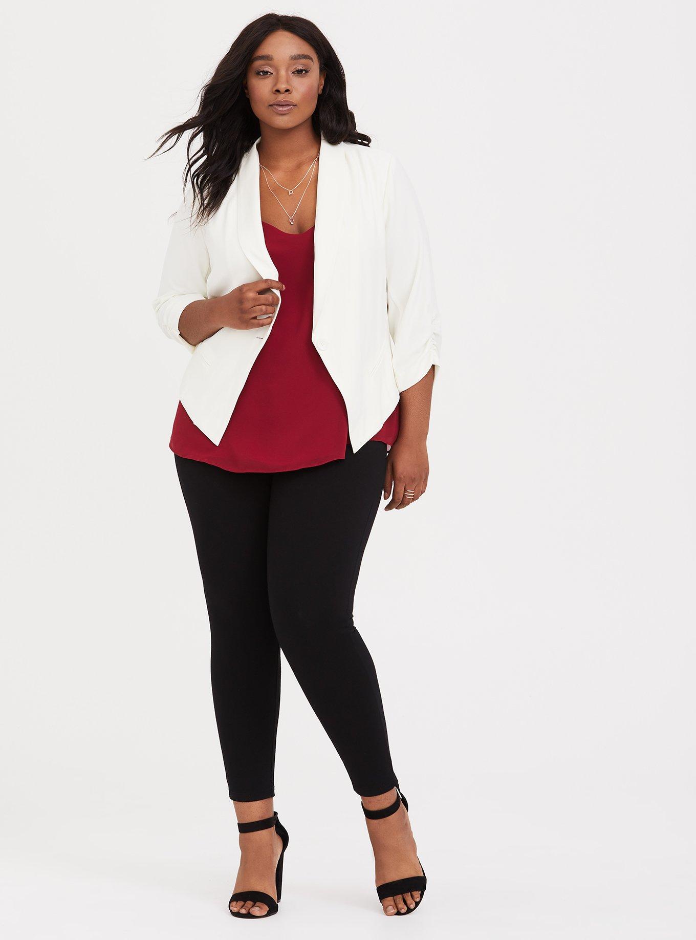 Plus Size - Sophie - Red Double Layer Georgette Swing Cami - Torrid