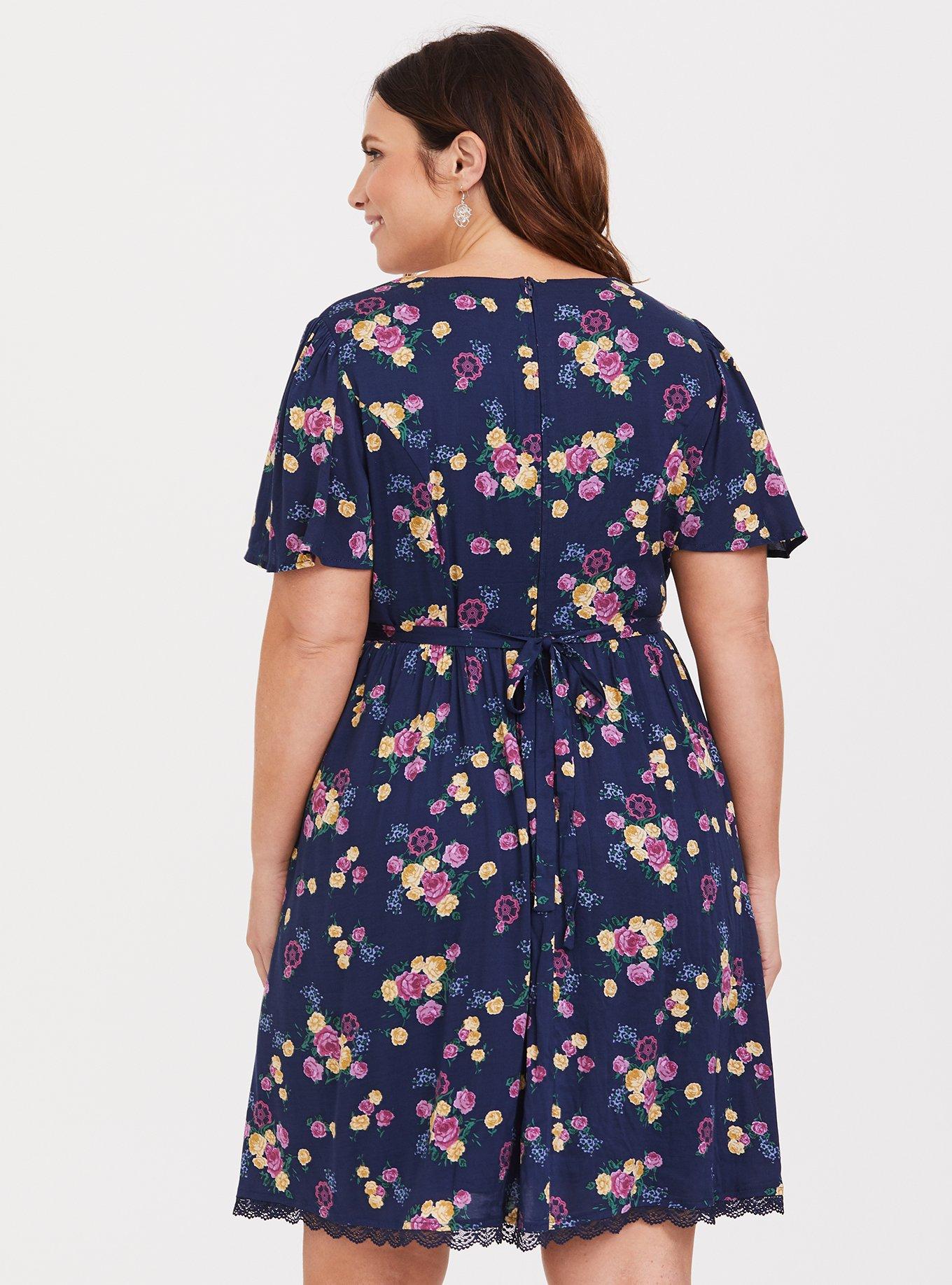 Plus Size - Outlander Floral Botanical Skater Dress - Torrid