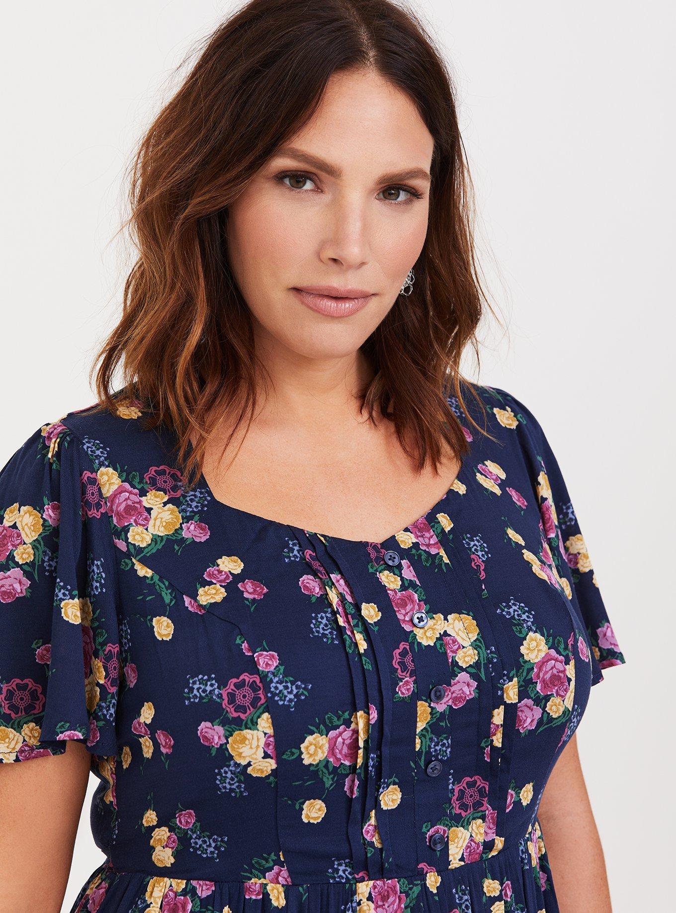 Plus Size - Outlander Floral Botanical Skater Dress - Torrid