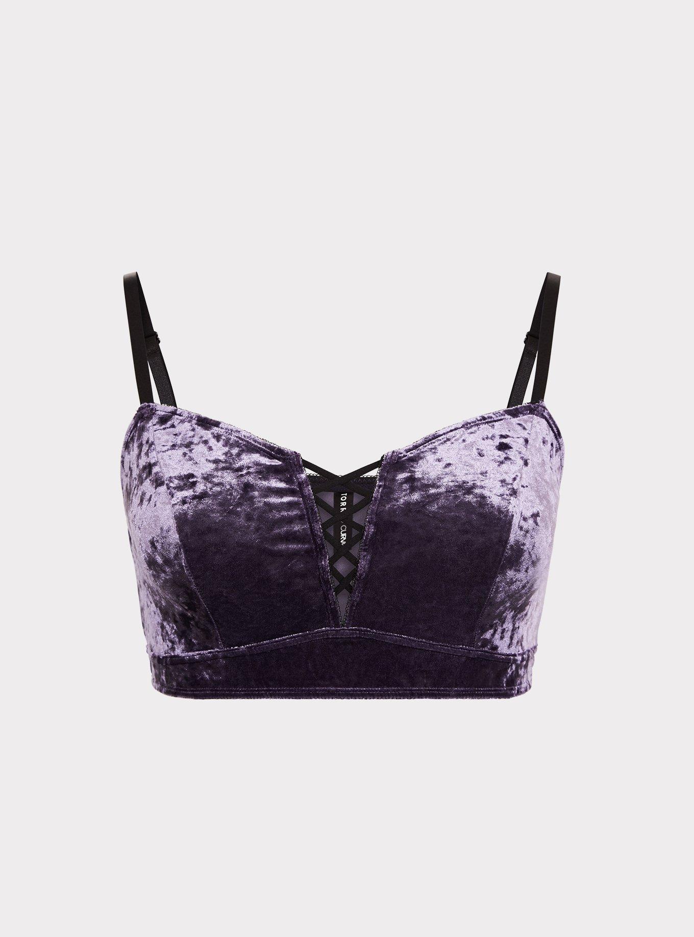 Plus Size - Purple Lattice Bralette - Torrid