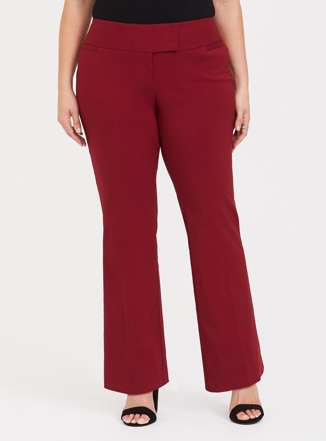 Plus Size - Red Relaxed Trouser Pant - Torrid