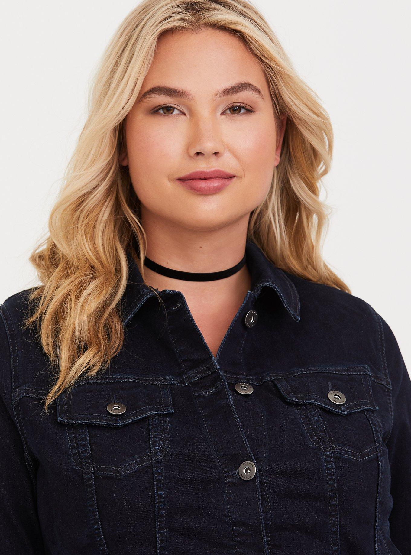 Plus Size - Dark Wash Denim Jacket - Torrid