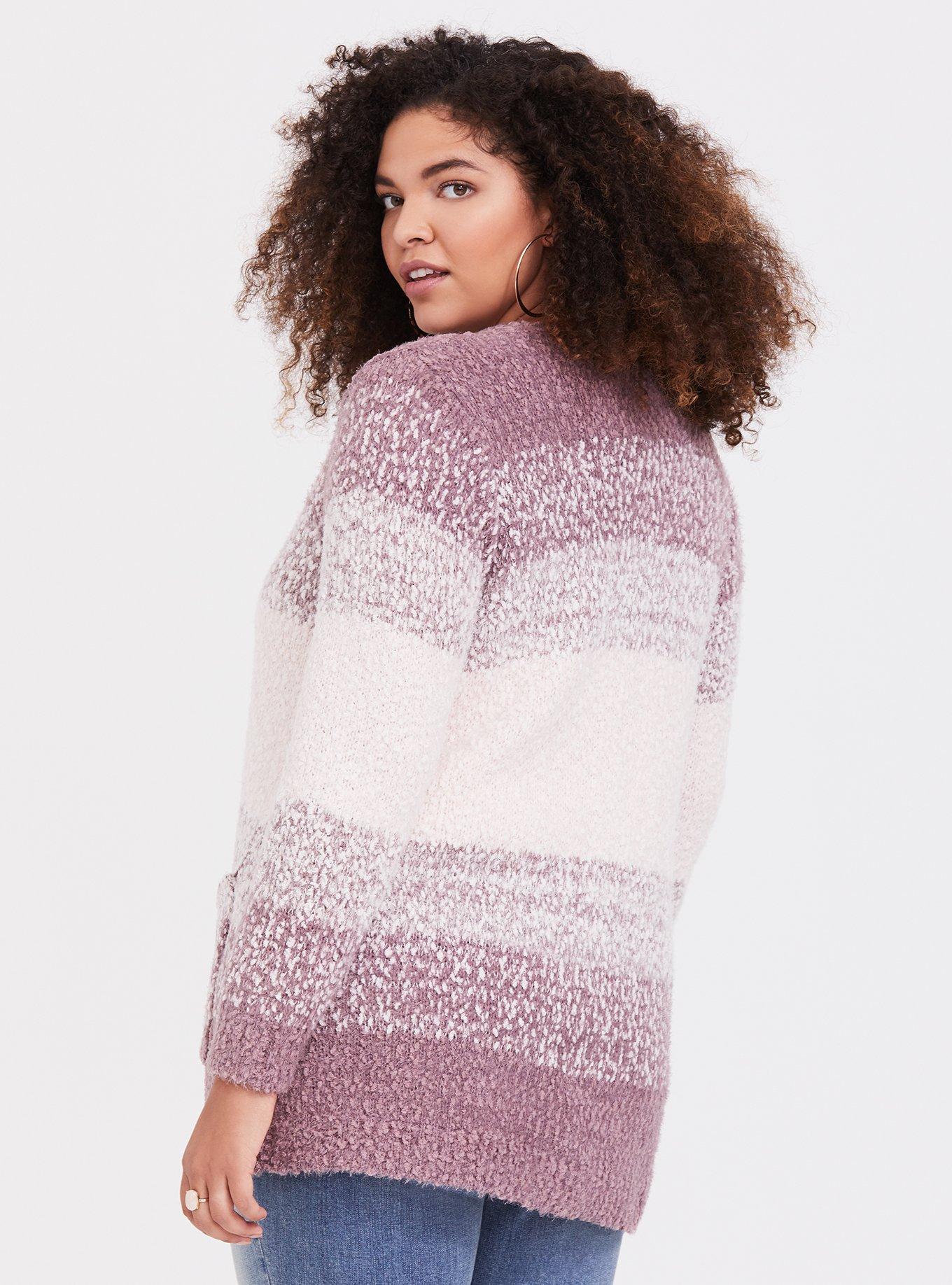 Plus Size - Pink Ombre Textured Cardigan - Torrid