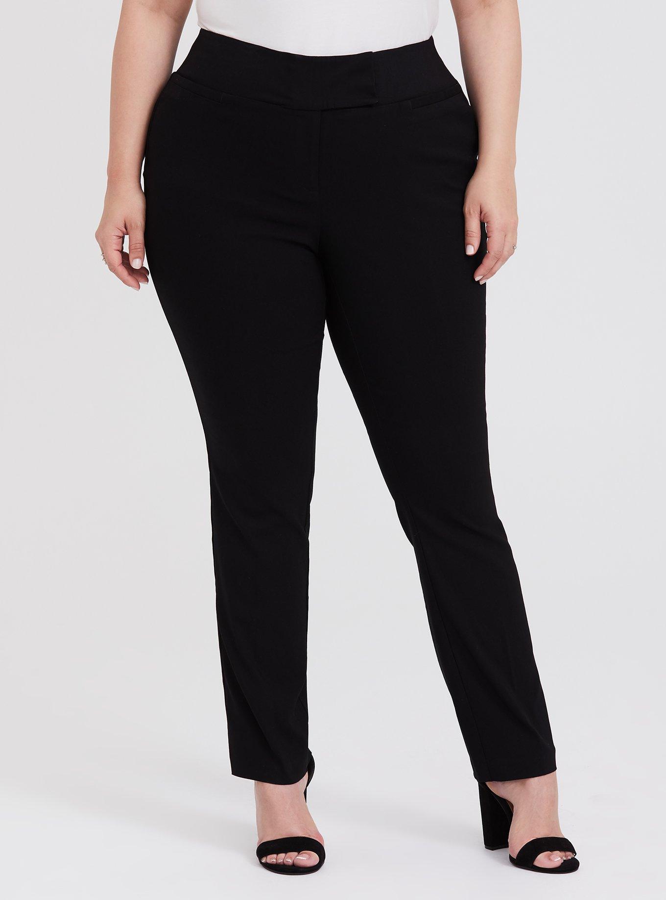 Plus Size - Modern Millennium Stretch Straight Leg Pant - Black - Torrid