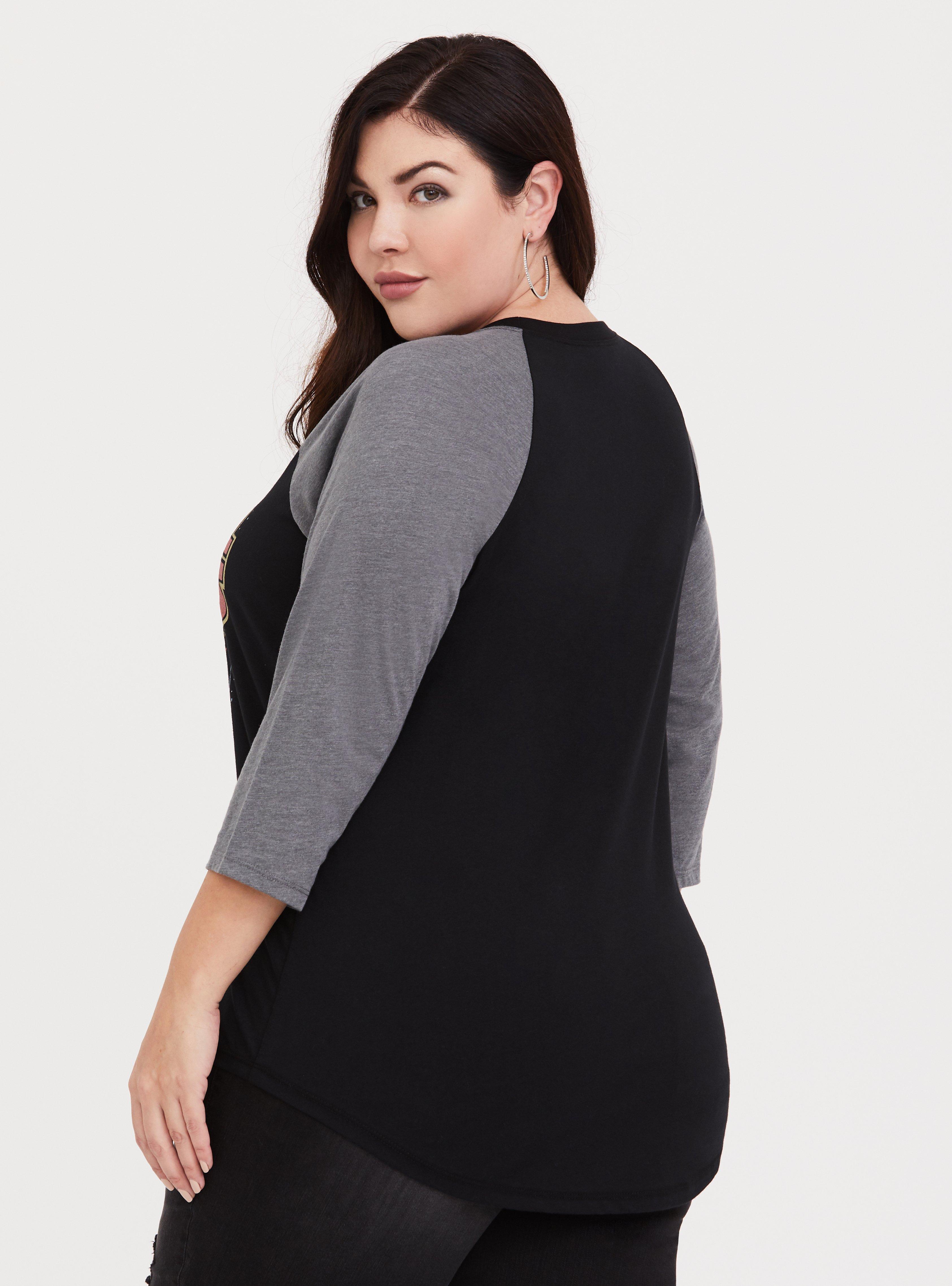 Plus Size - Star Wars Comic Black & Grey Raglan Top - Torrid