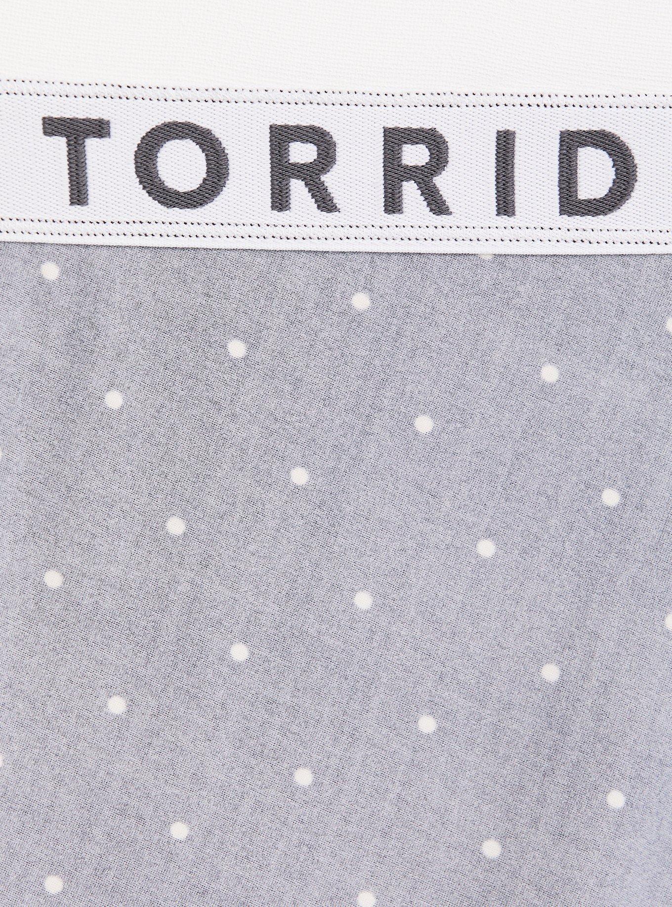 Plus Size - Black & White Polka Dot Lounge Legging - Torrid