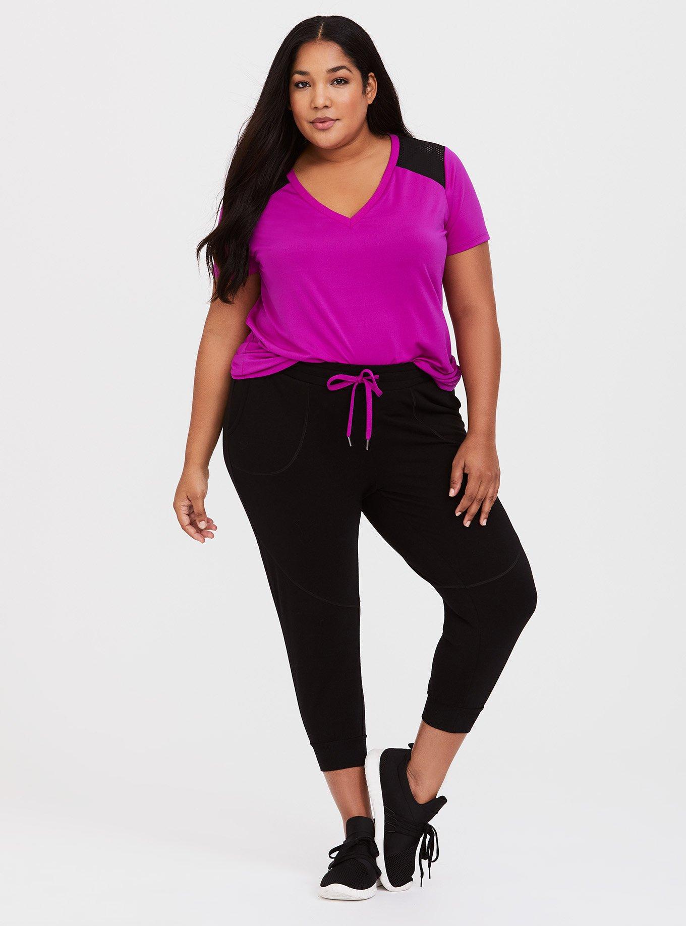 Plus Size - Pink Wicking Tech Jersey Active Tee - Torrid