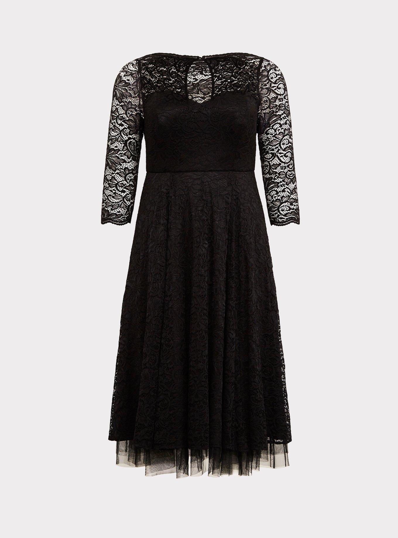 Plus Size - Midi Lace Dress - Torrid
