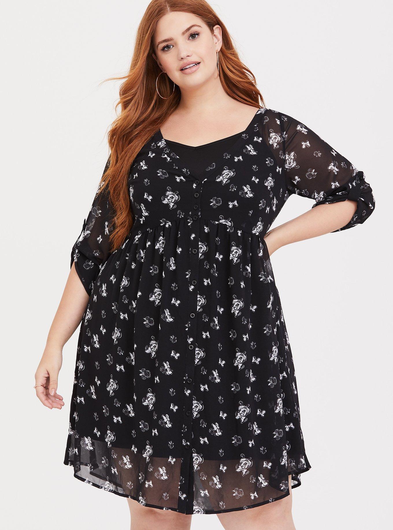 Plus Size - Disney Minnie Mouse Shirt Dress - Torrid