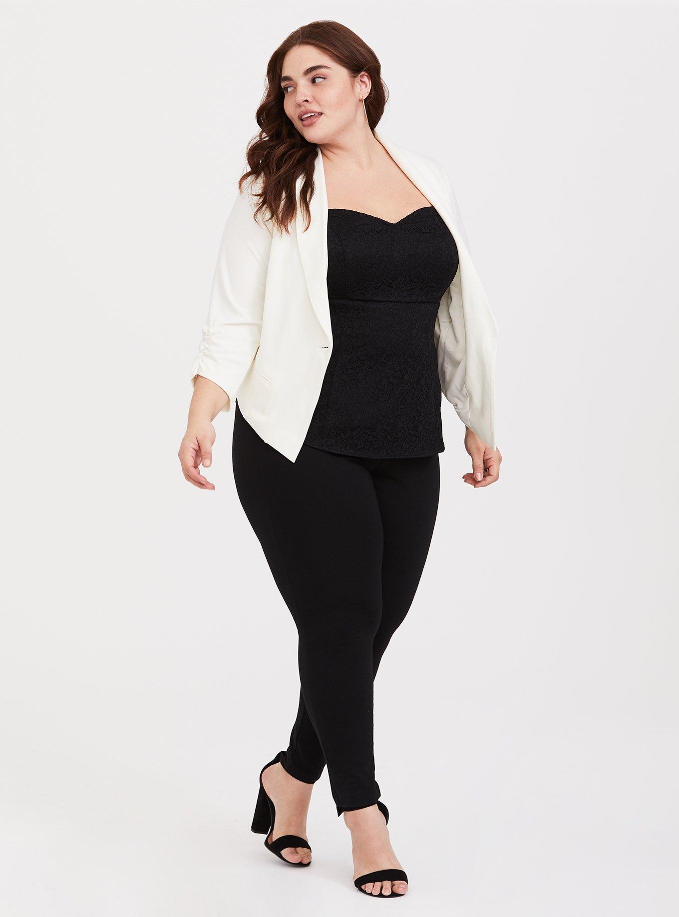 Plus Size - Black Lace Bustier - Torrid