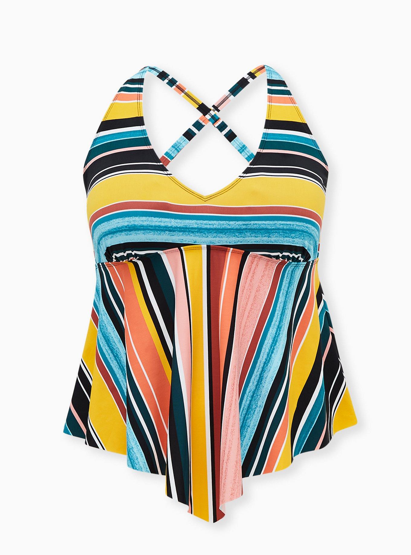 Plus Size - Wireless V-Neck Tankini - Torrid