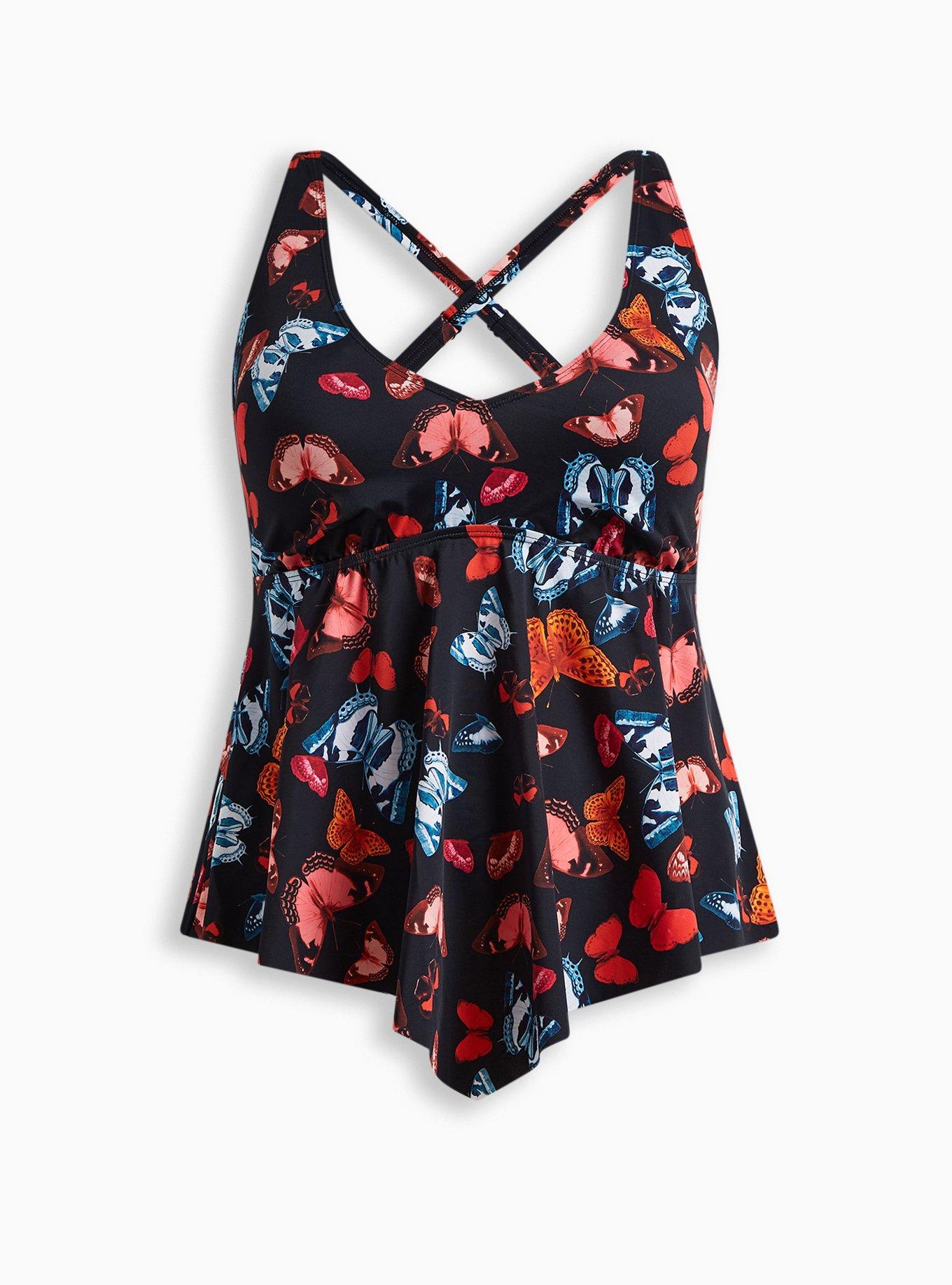 Plus Size - Wireless V-Neck Tankini - Torrid