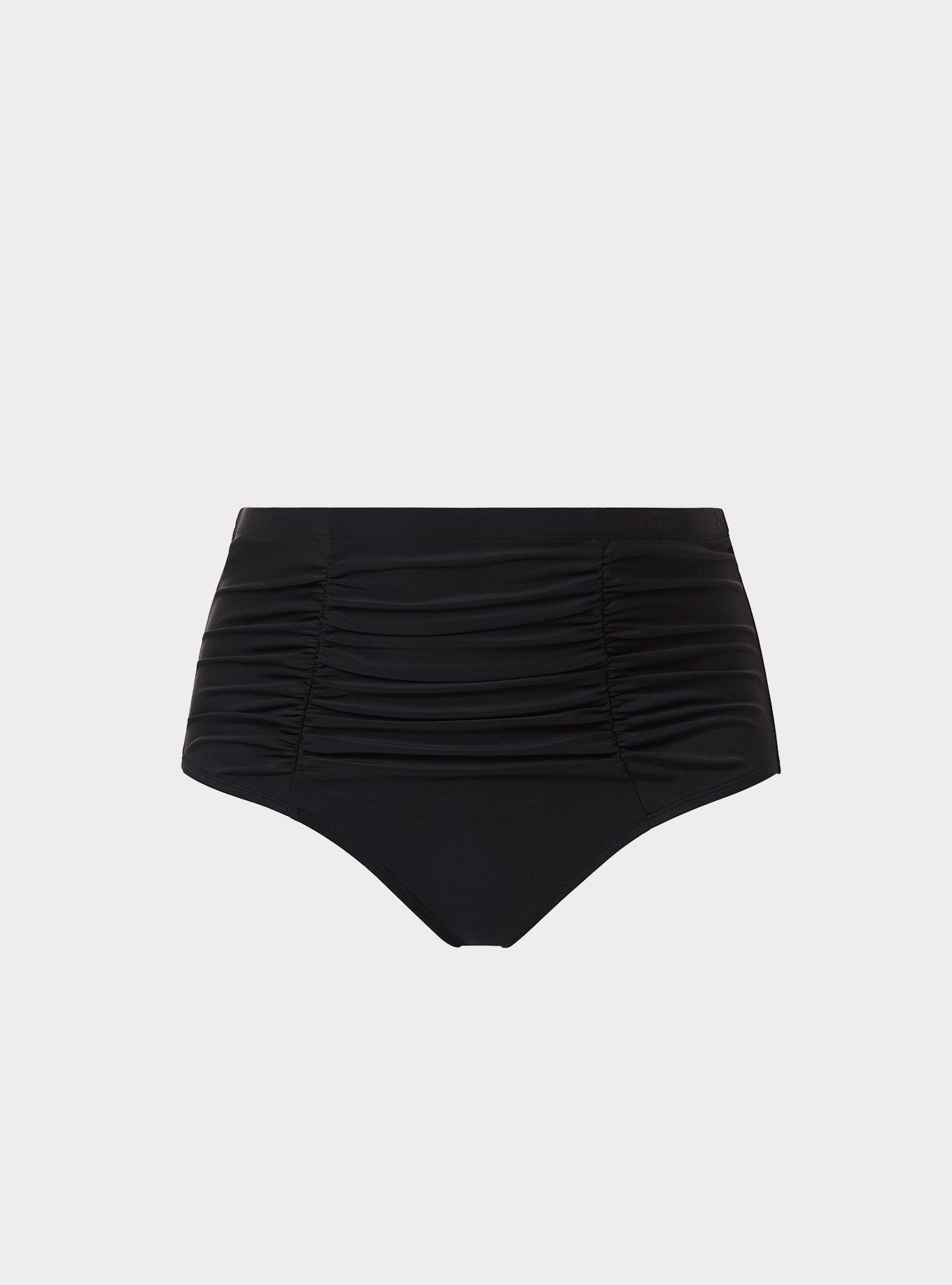 Plus Size - High-Rise Ruched Cheeky Swim Bottom - Torrid
