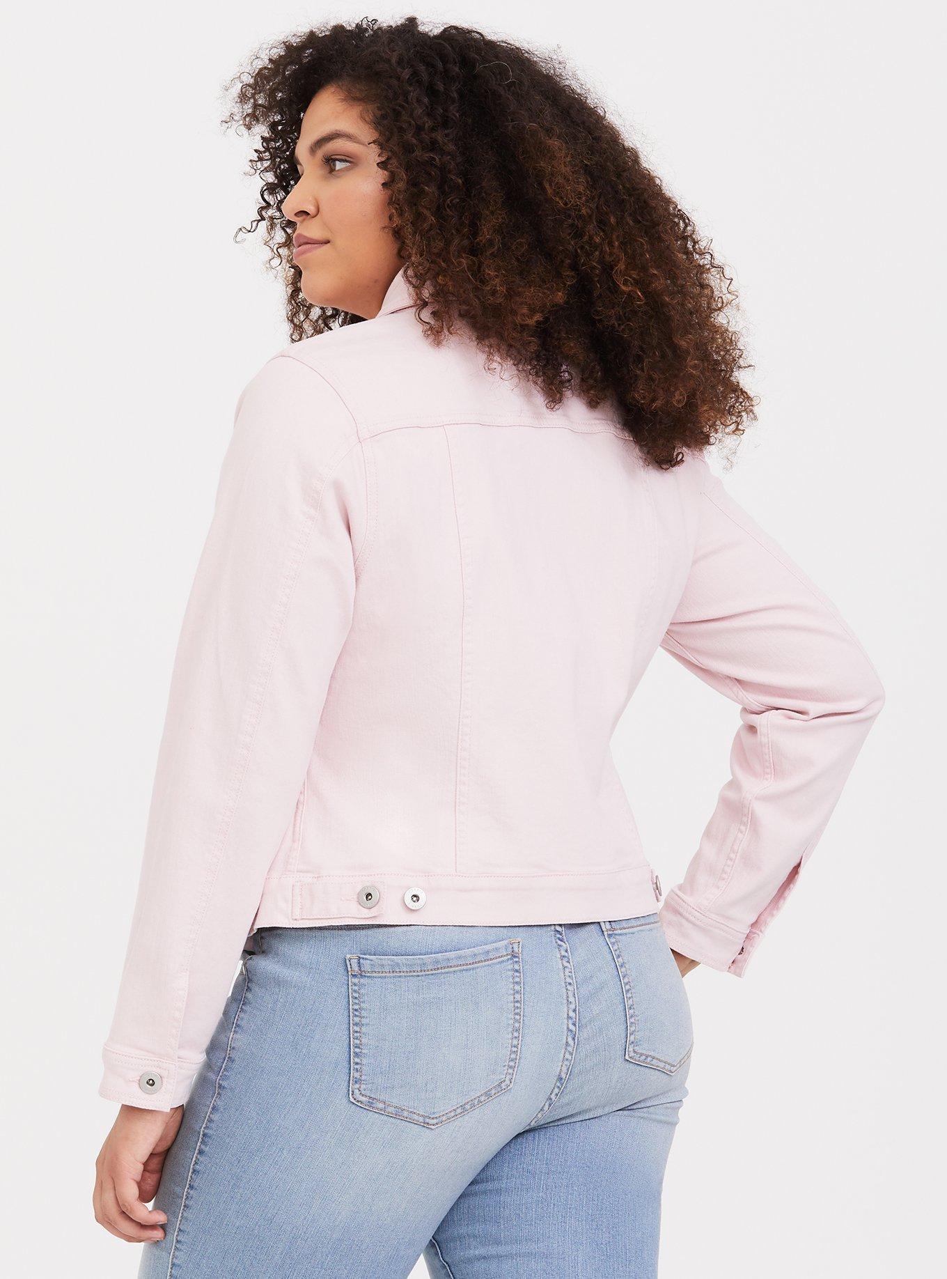 Plus Size - Light Pink Denim Jacket - Torrid