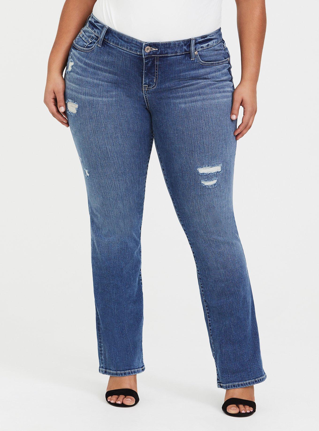 Plus Size - Relaxed Boot Jean - Vintage Stretch Medium Wash - Torrid