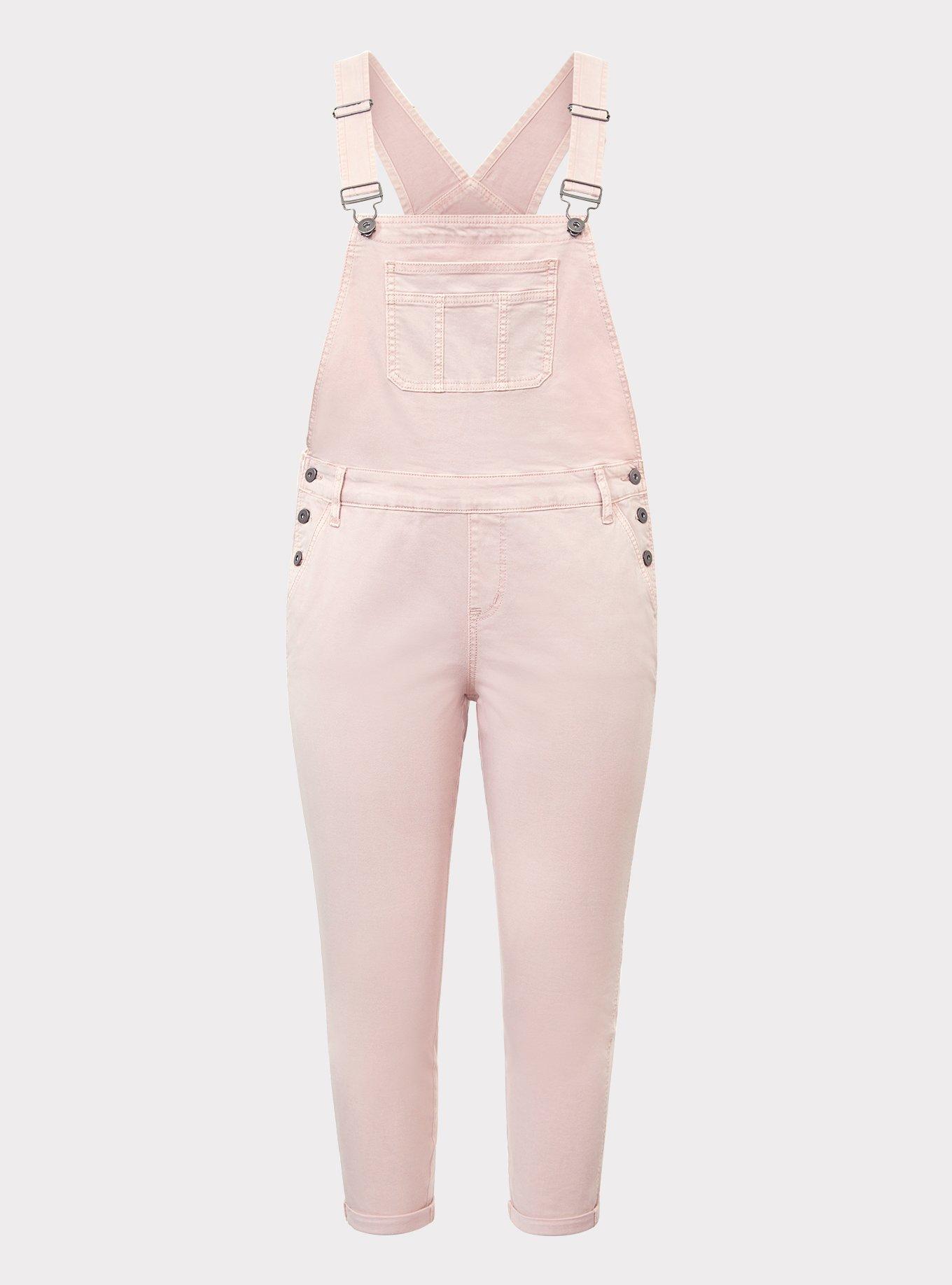 Plus Size - Twill Overalls - Pink - Torrid
