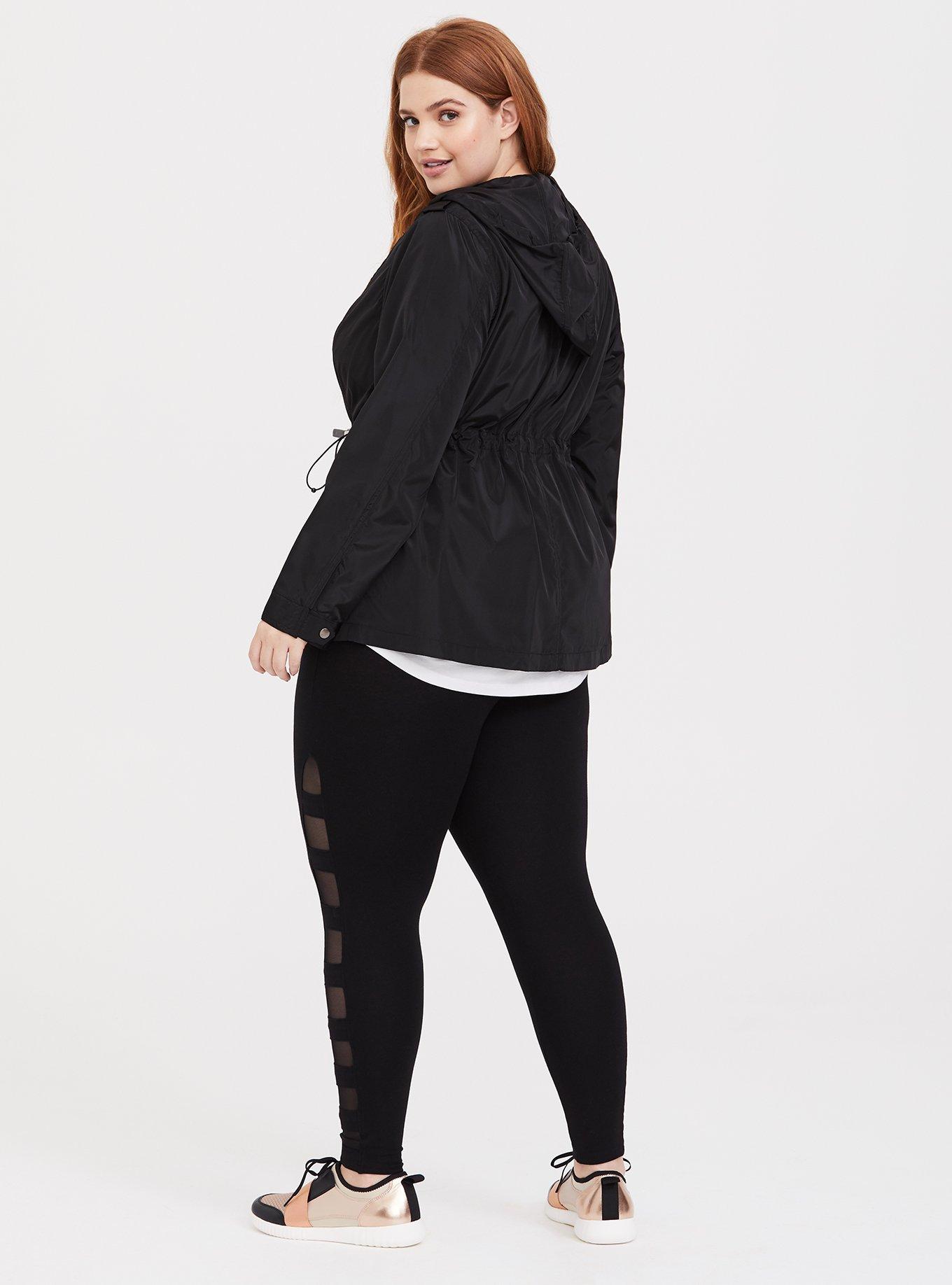 Plus Size - Black Ladder Mesh Legging - Torrid