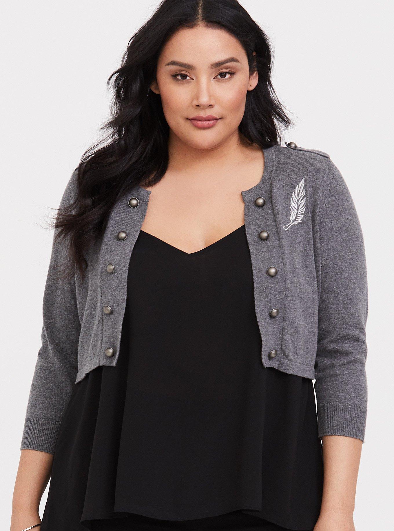 Plus Size - Her Universe Disney Dumbo Circus Feather Embroidered Shrug ...