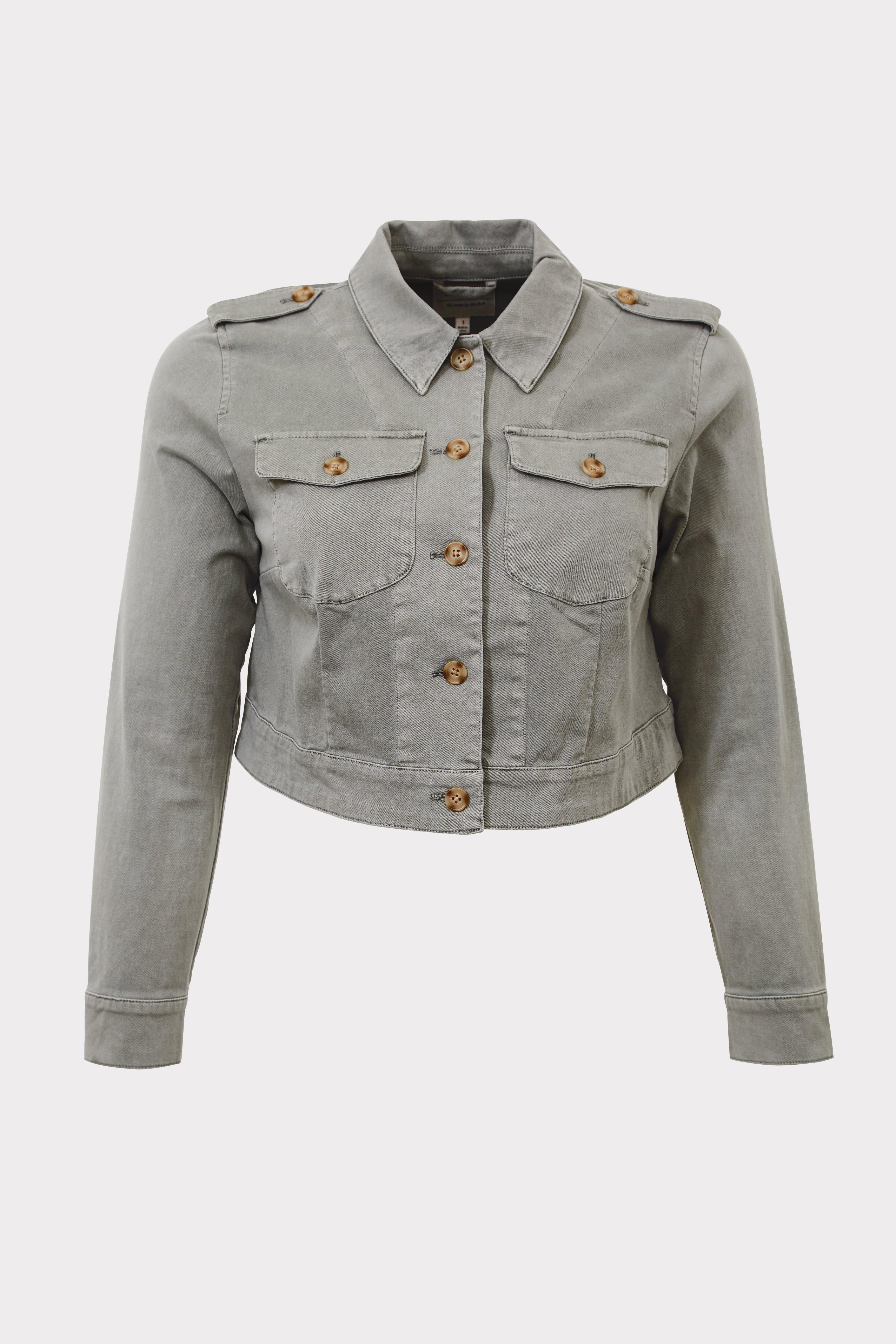 Plus Size - Twill Crop Jacket - Torrid