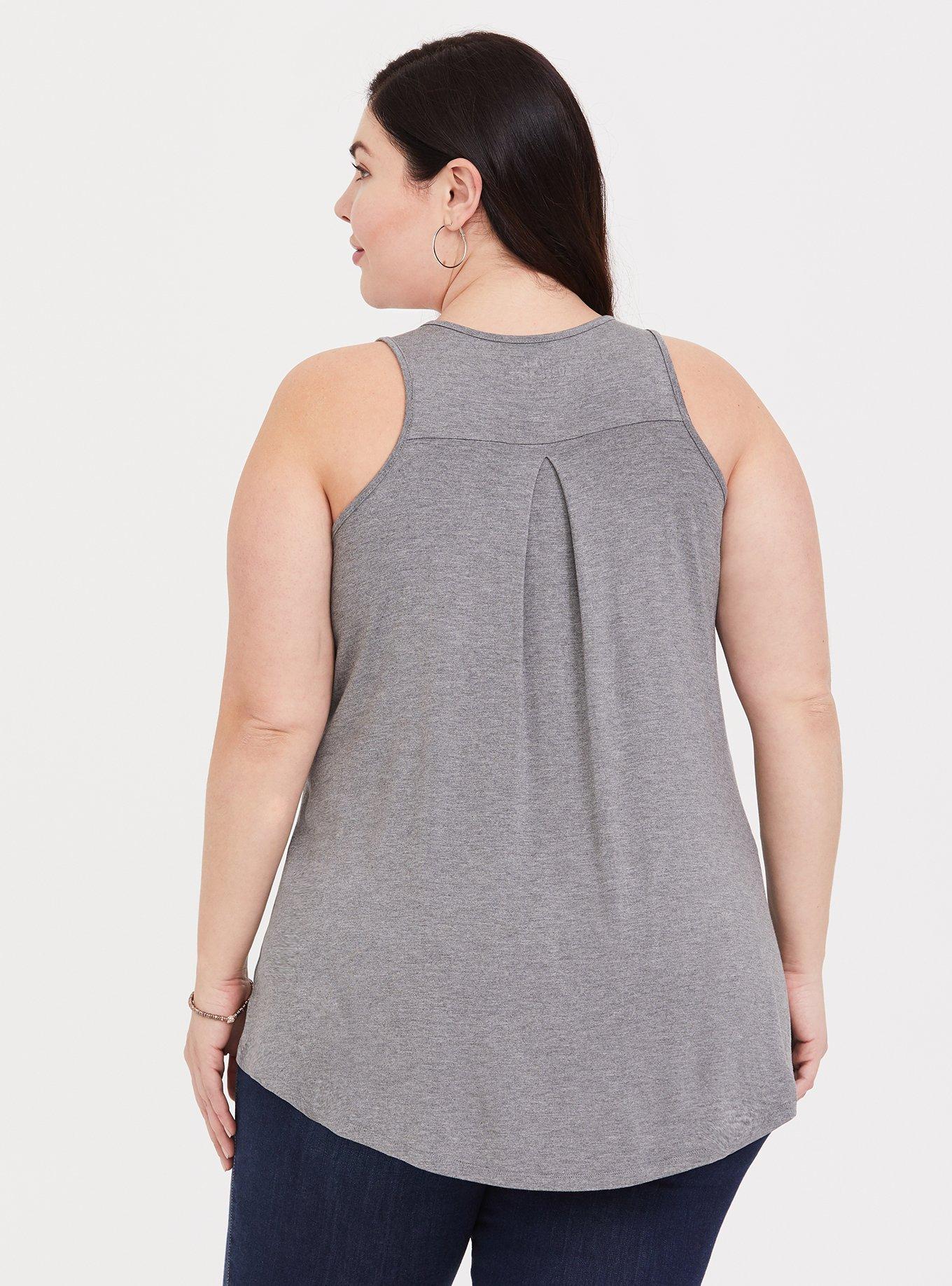 Plus Size - Super Soft Grey Sarcasm Tank - Torrid