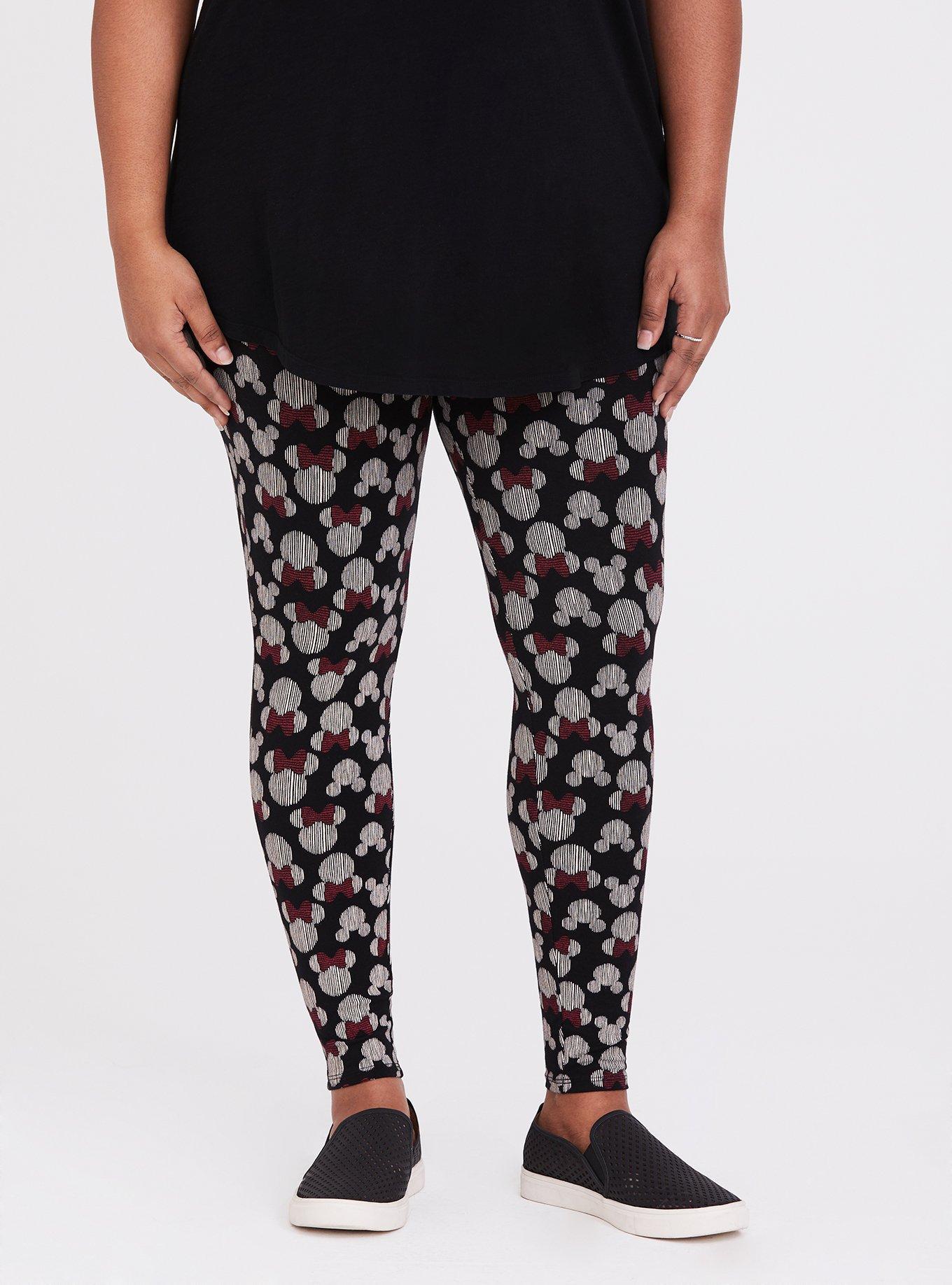 Plus Size - Disney Minnie Mouse Head Legging - Torrid