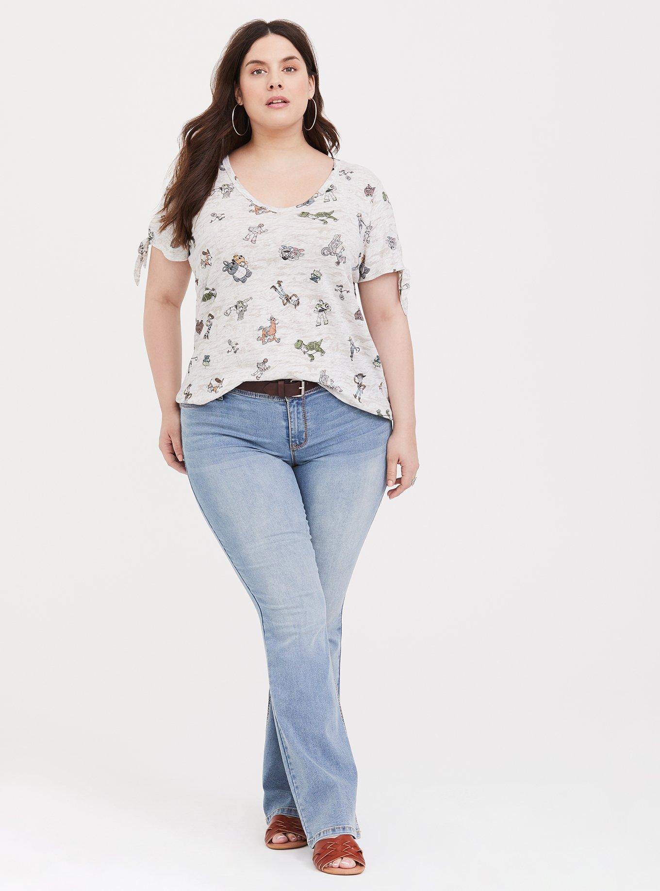 Plus Size - Her Universe Toy Story Character Taupe Slub Top - Torrid