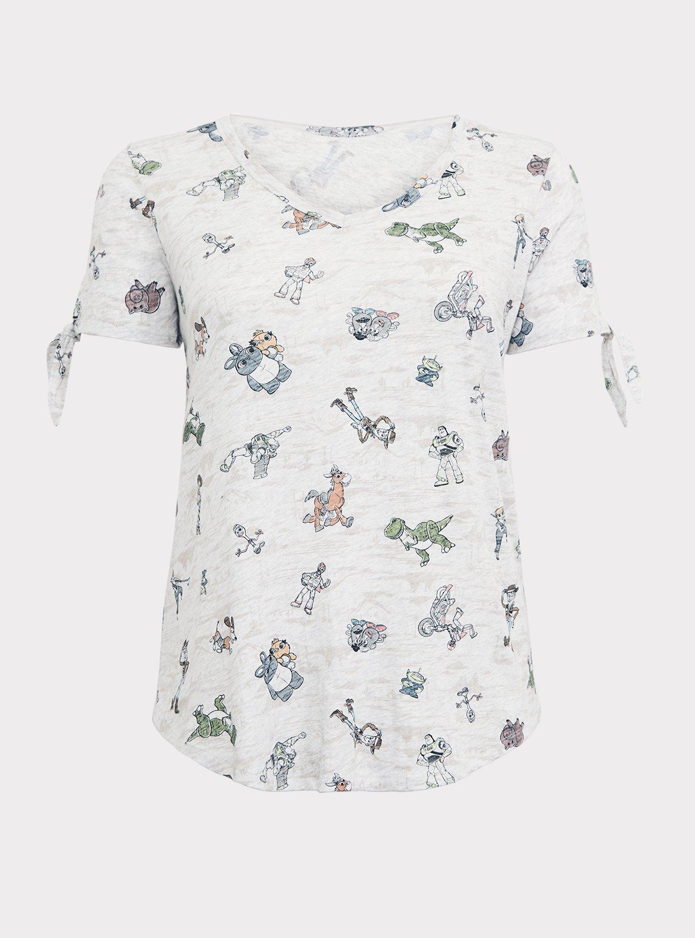 Plus Size - Her Universe Toy Story Character Taupe Slub Top - Torrid