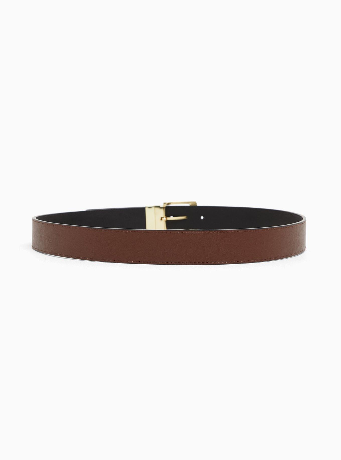 Plus Size - Black/Brown Reversible Belt - Torrid