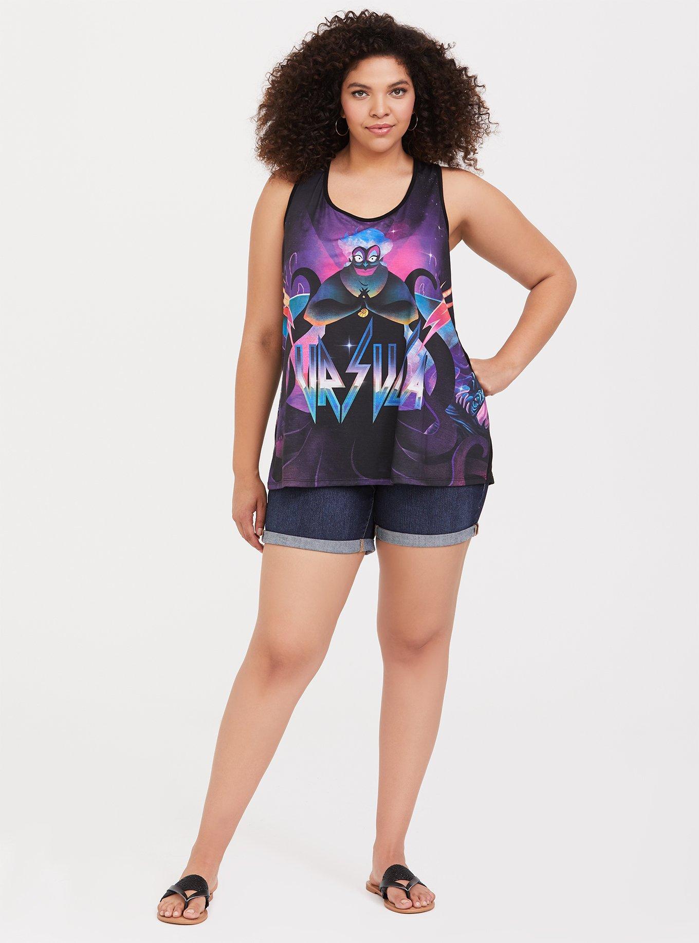 Plus Size - Disney Villains Ursula Slim Fit Neon Tank - Torrid