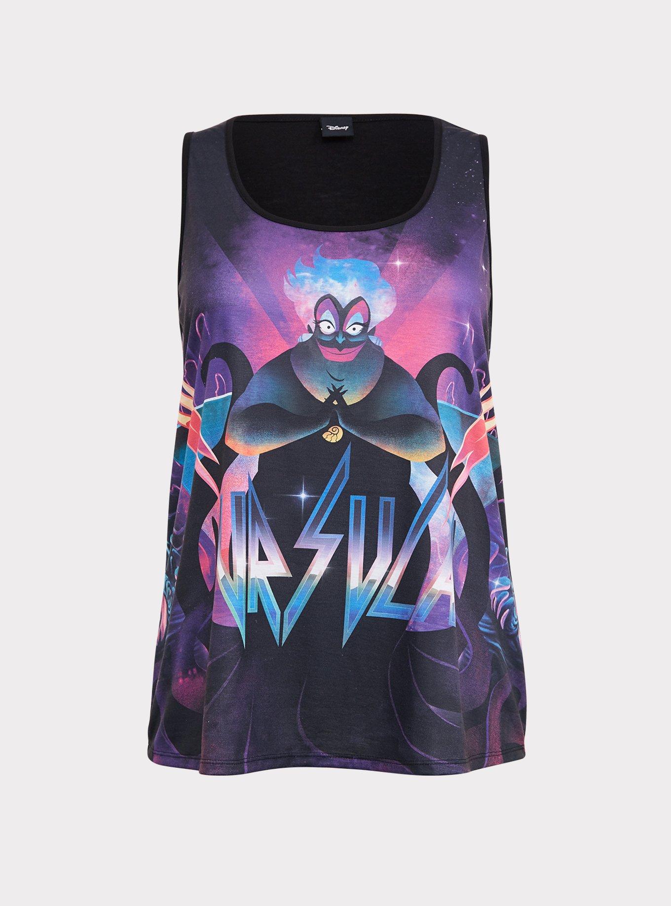 Plus Size - Disney Villains Ursula Slim Fit Neon Tank - Torrid