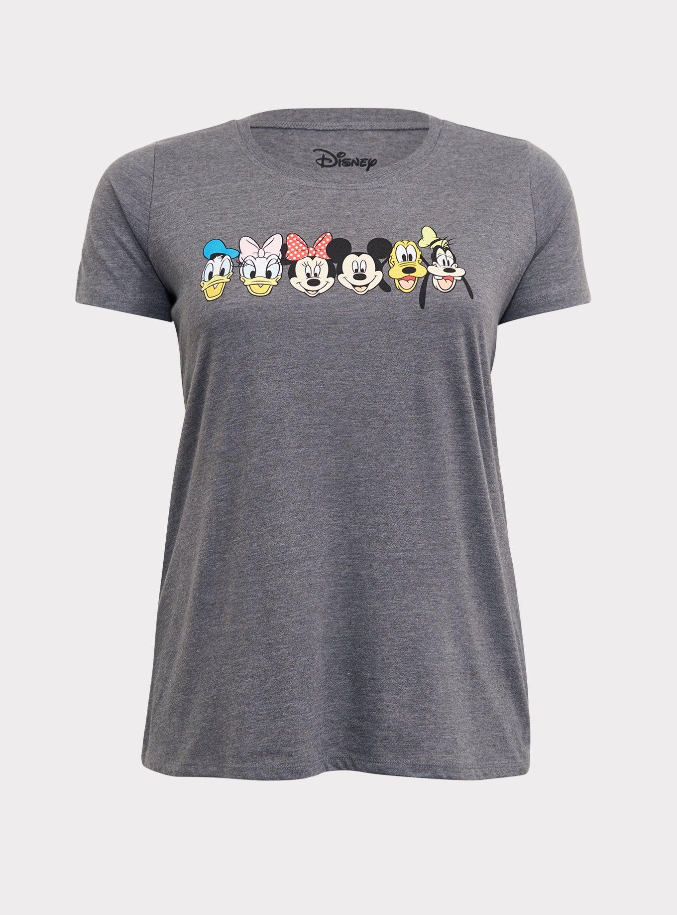 Plus Size - Disney Character Grey Slim Fit Top - Torrid