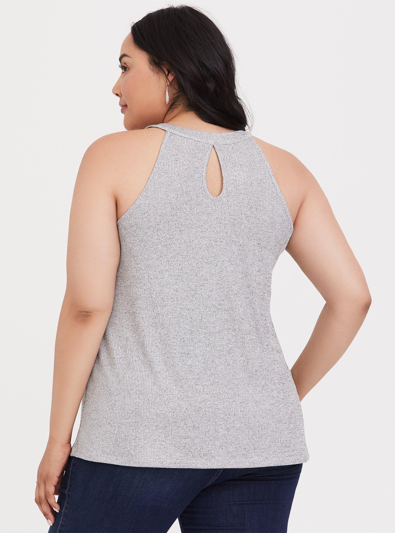 Plus Size - Grey Ribbed Goddess Tank - Torrid