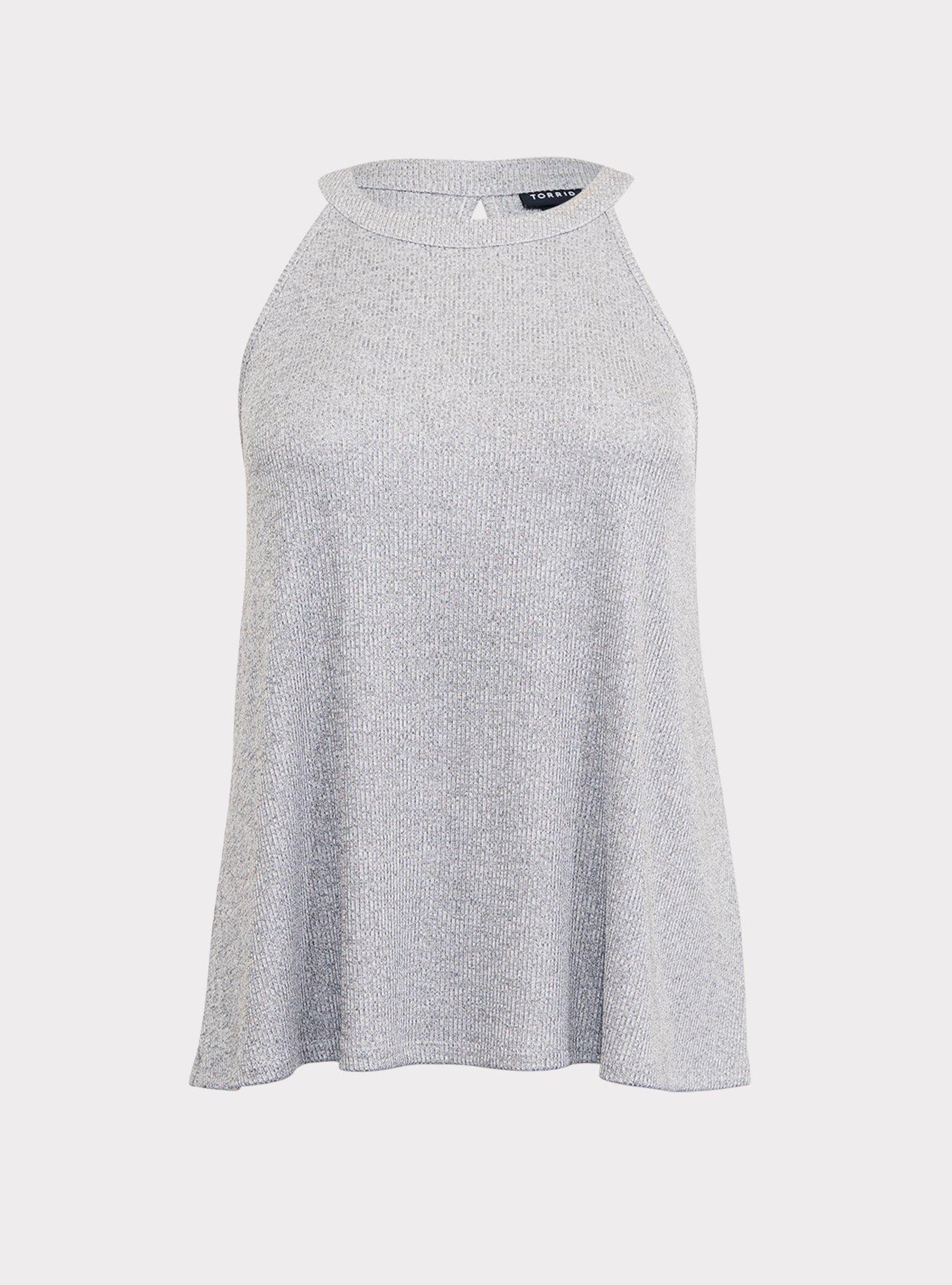 Plus Size - Grey Ribbed Goddess Tank - Torrid