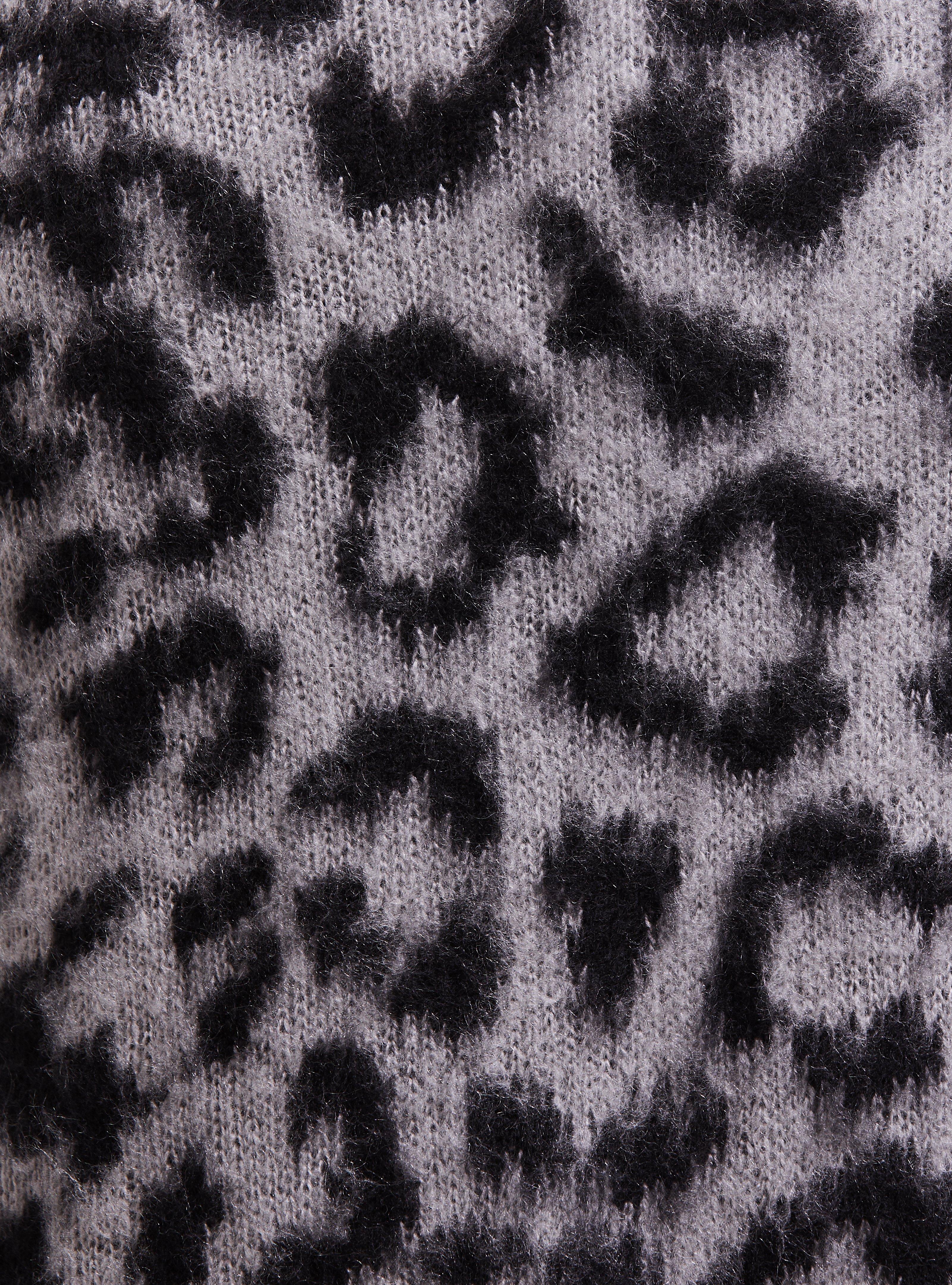 Plus Size - Grey Leopard Longline Cardigan - Torrid